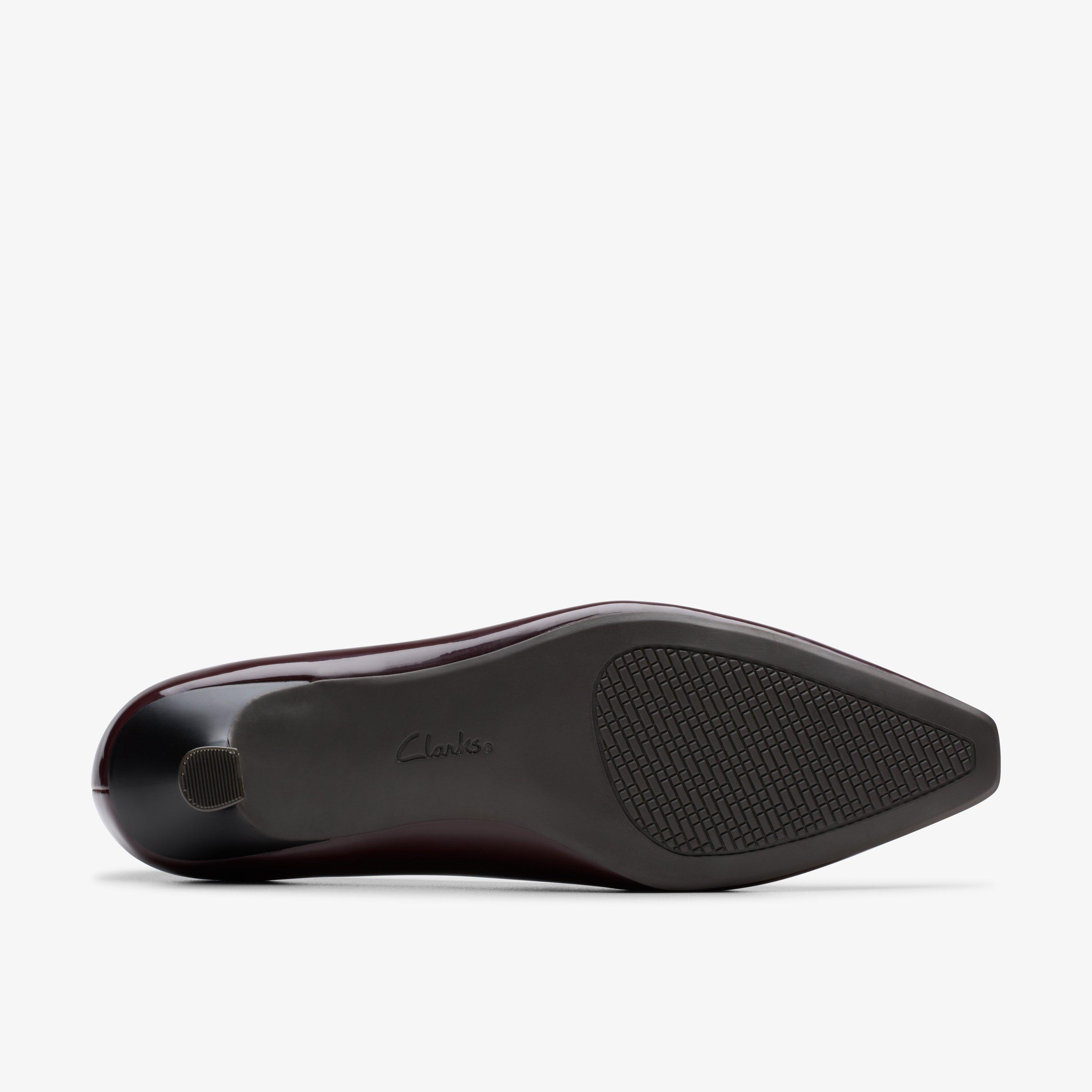 Womens Scarlyt Piper Merlot Slip On High Heel Shoes | Clarks