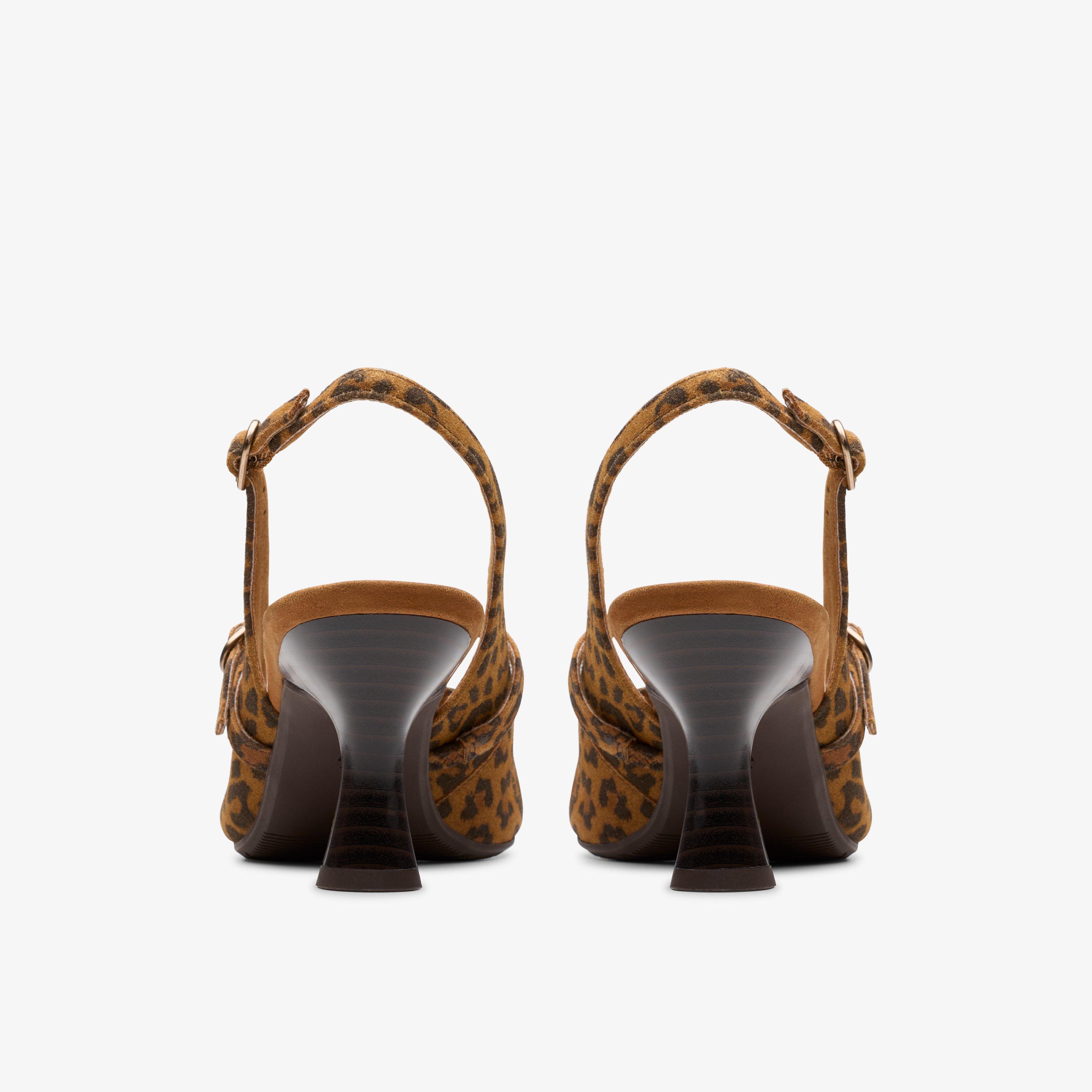 Womens Kataleyna Ruby Leopard Print Shoes Heels Sling Back | Clarks Outlet