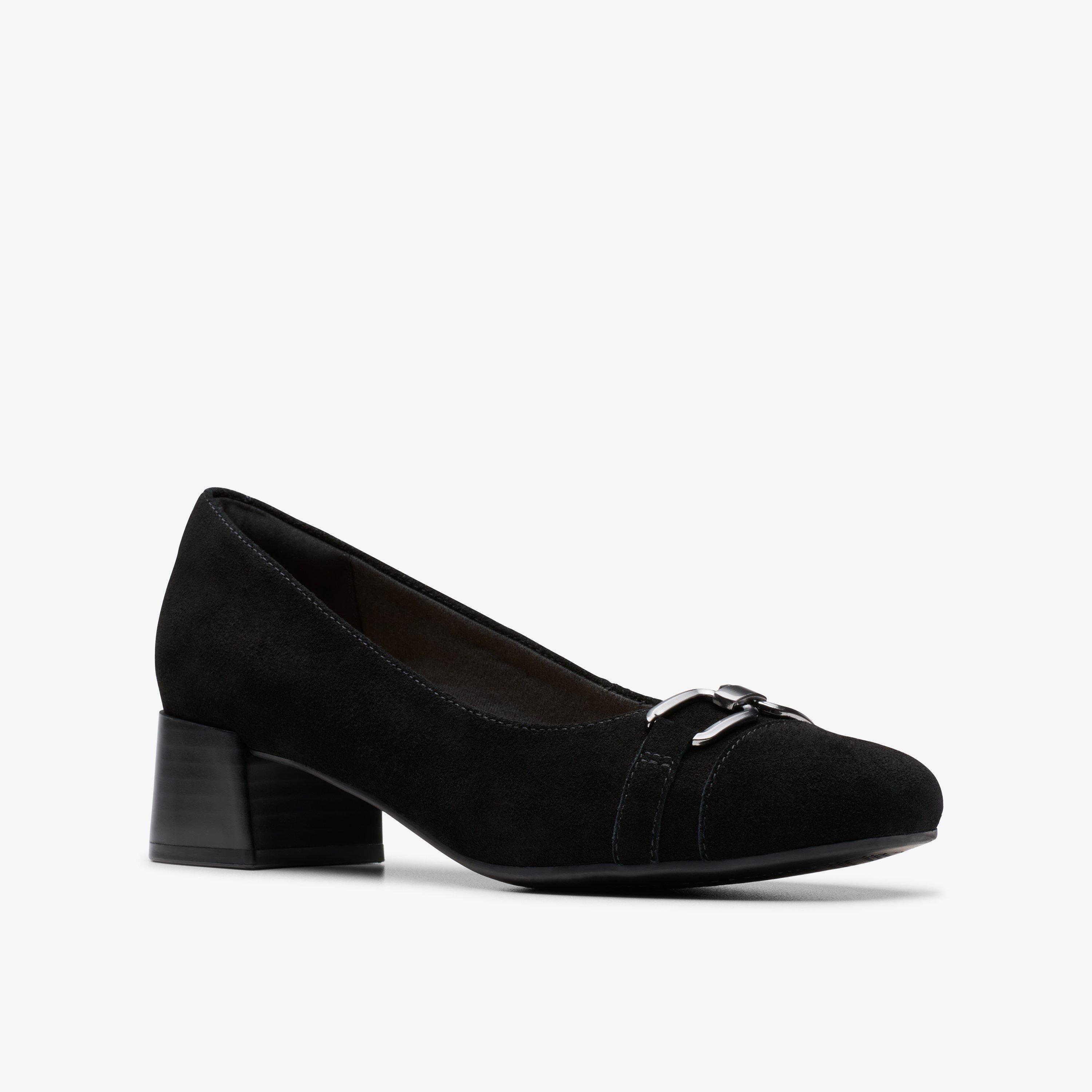 Womens Iridessa Erin Black Suede Shoes | Clarks