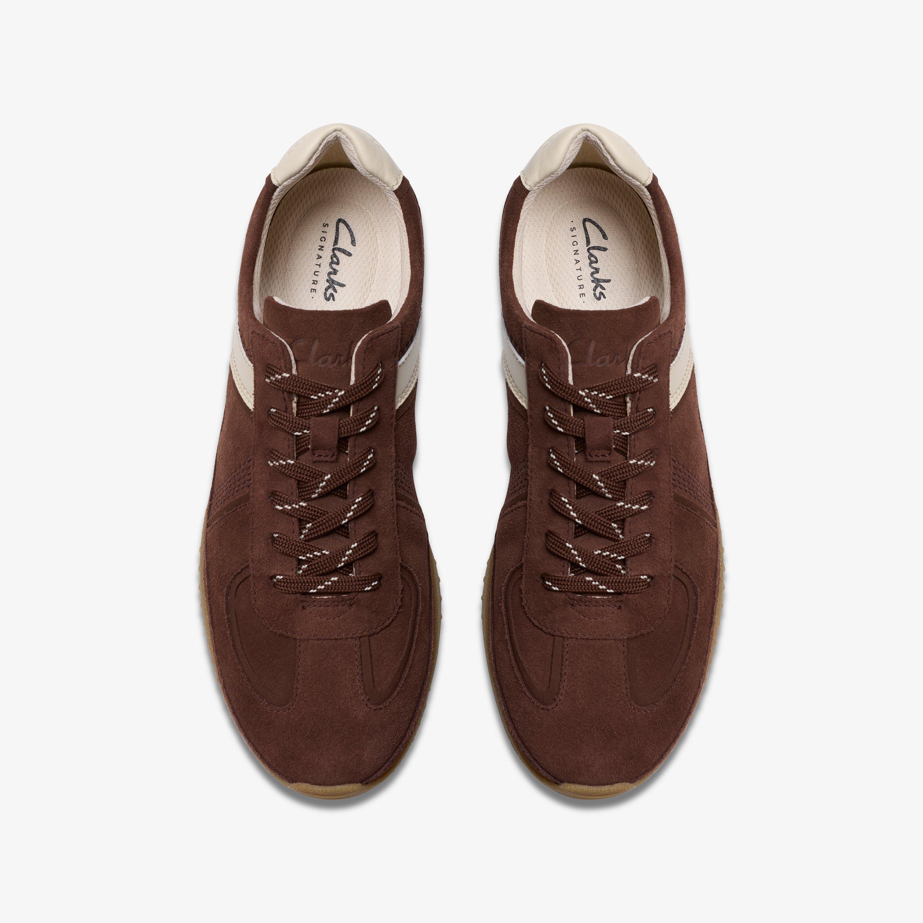 Womens Meridor Lo Brown Suede Sneakers | Clarks