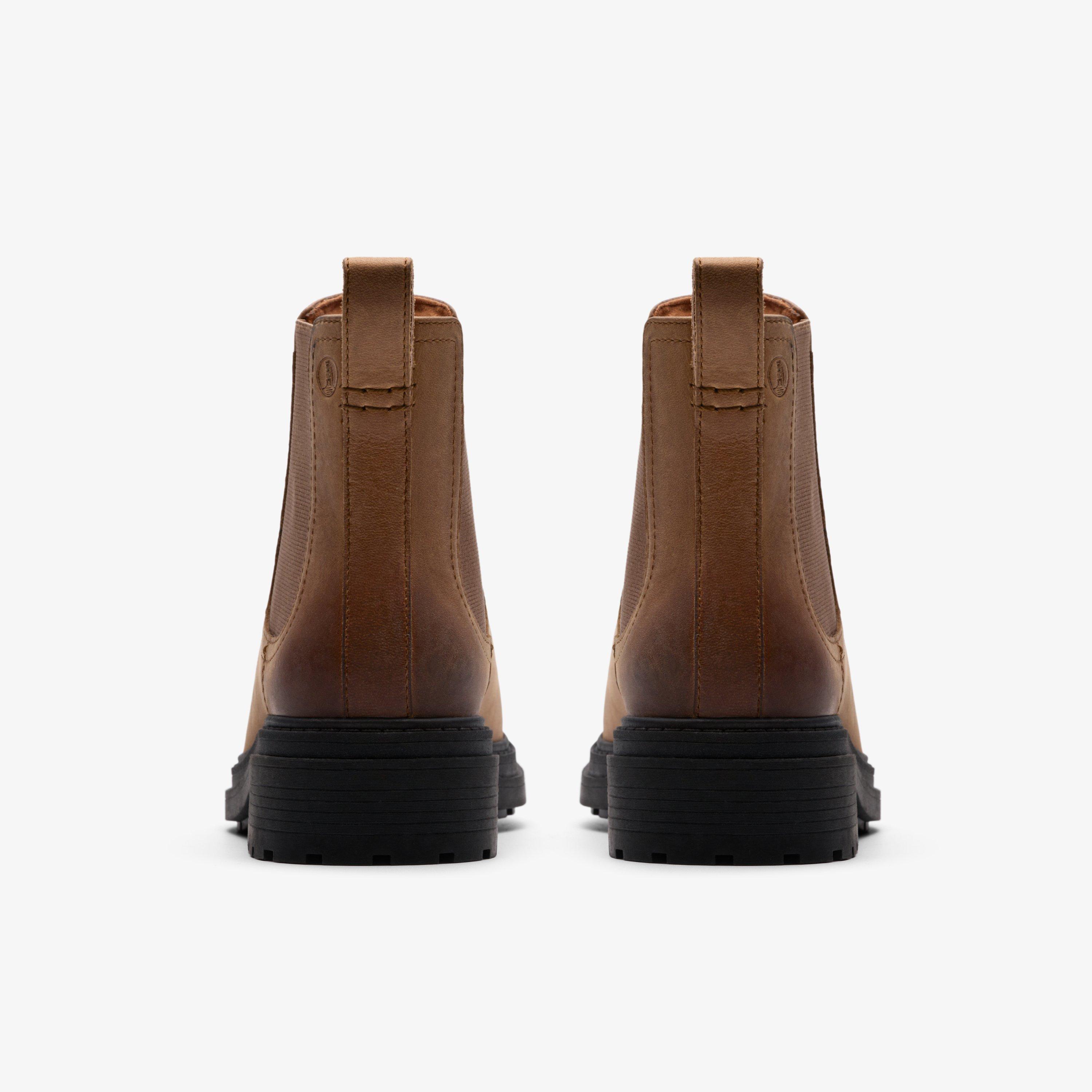 Womens Orinoco3 Lane Walnut Leather Chelsea Boots | Clarks