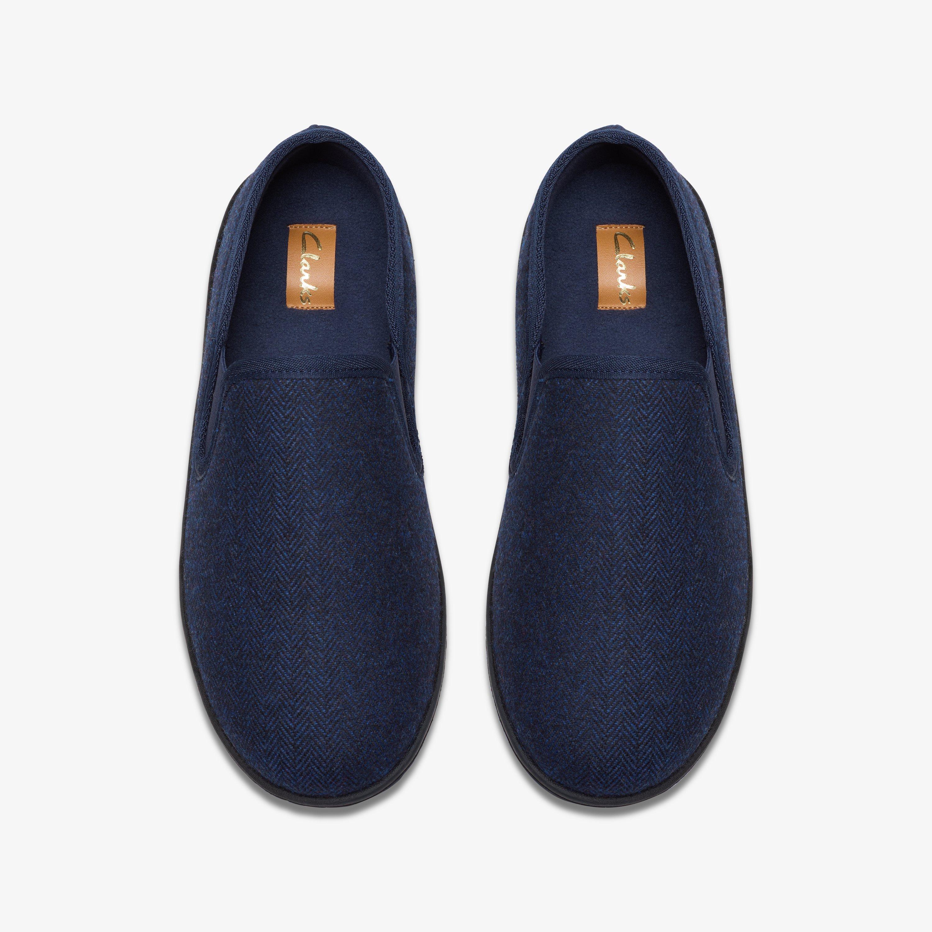 Mens King Ease Navy Interest Slip Ons, Slippers Slippers | Clarks UK