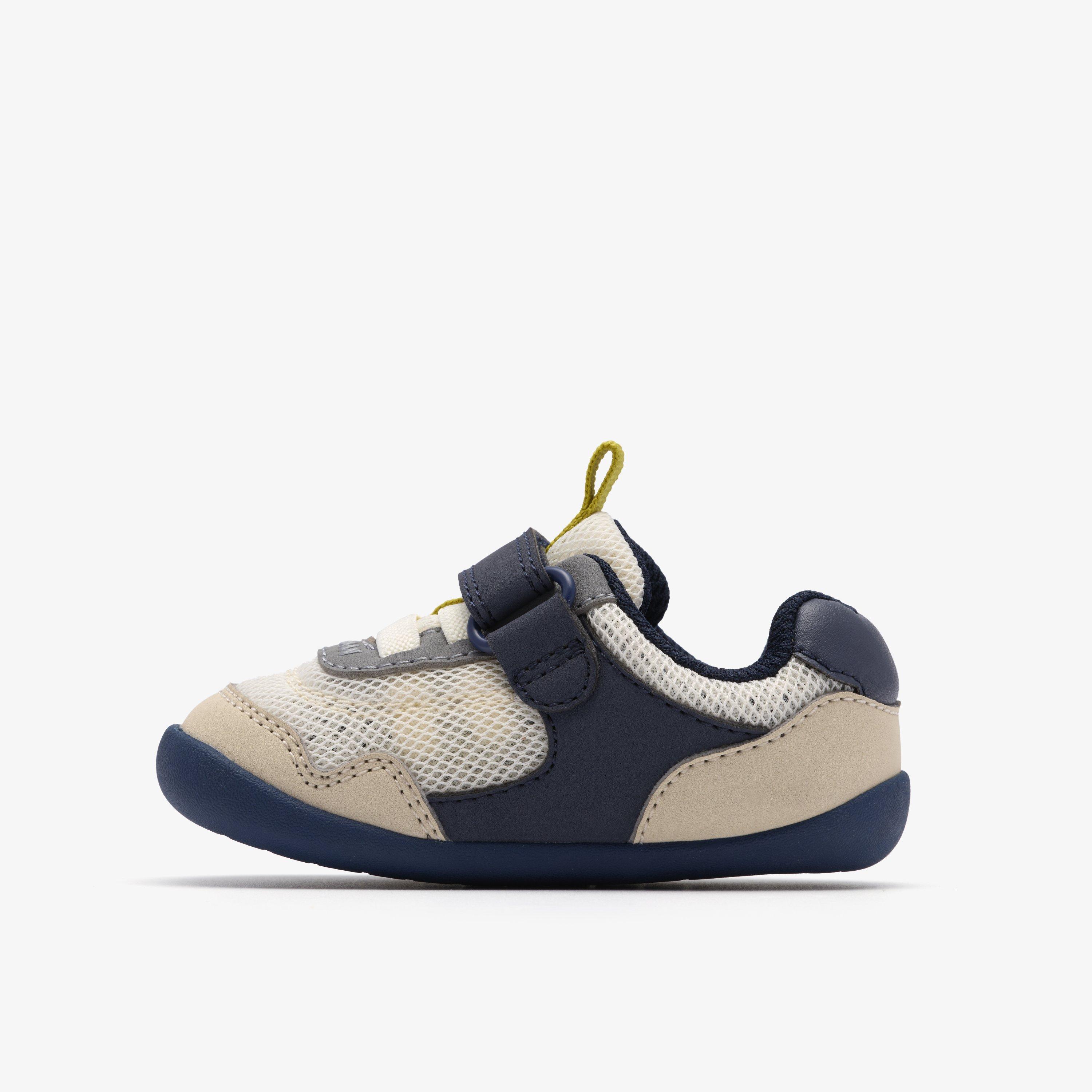 Boys Roamer Dash Toddler Off White Synthetic Shoes Pre Walker Riptape ...