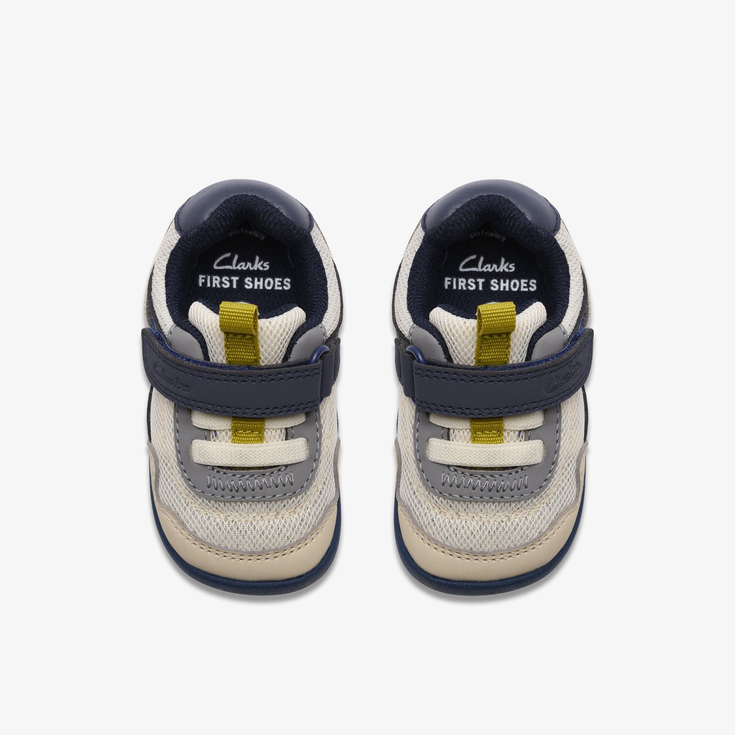Boys Roamer Dash Toddler Off White Synthetic Shoes Pre Walker Riptape ...