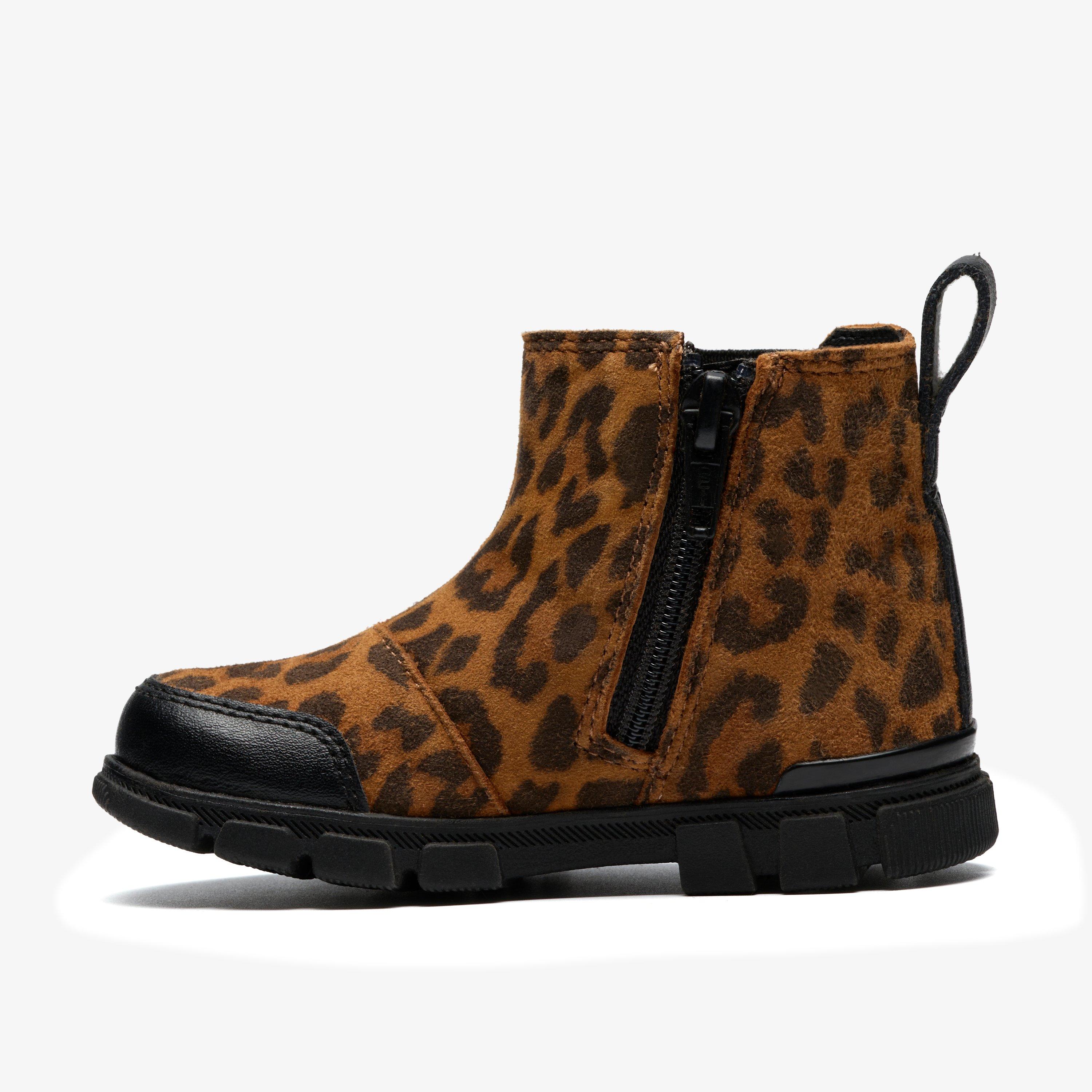 Girls Evyn Chelsea Toddler Leopard Print Chelsea Boots | Clarks IE