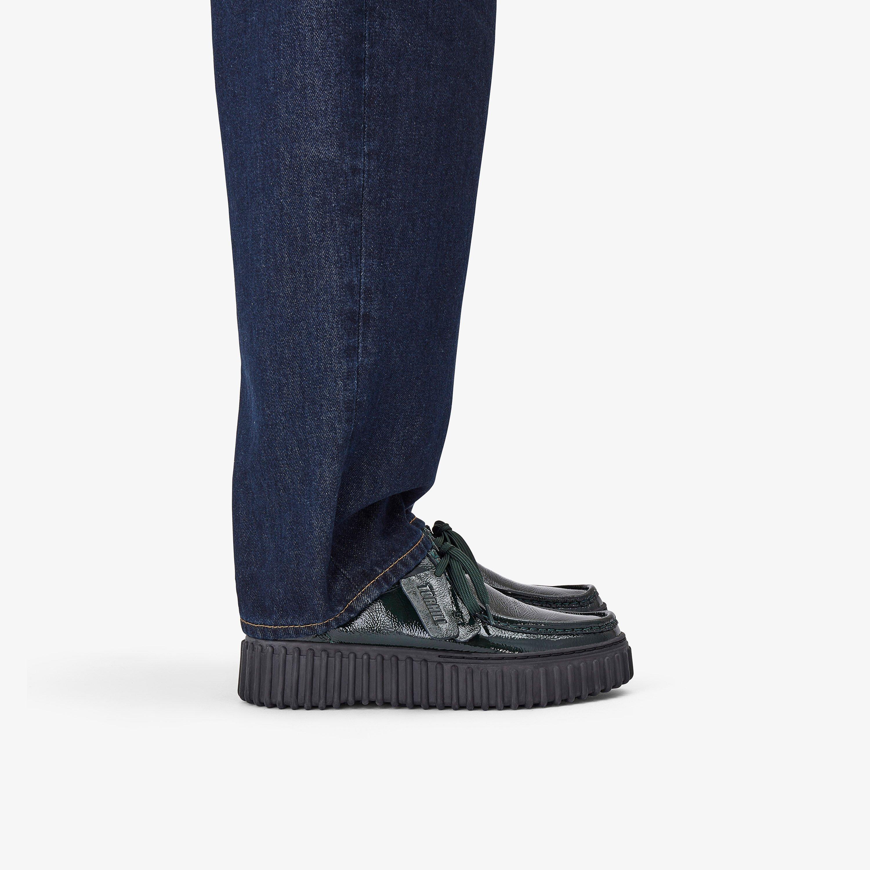 Womens Torhill Bee Green Patent Shoes | Clarks