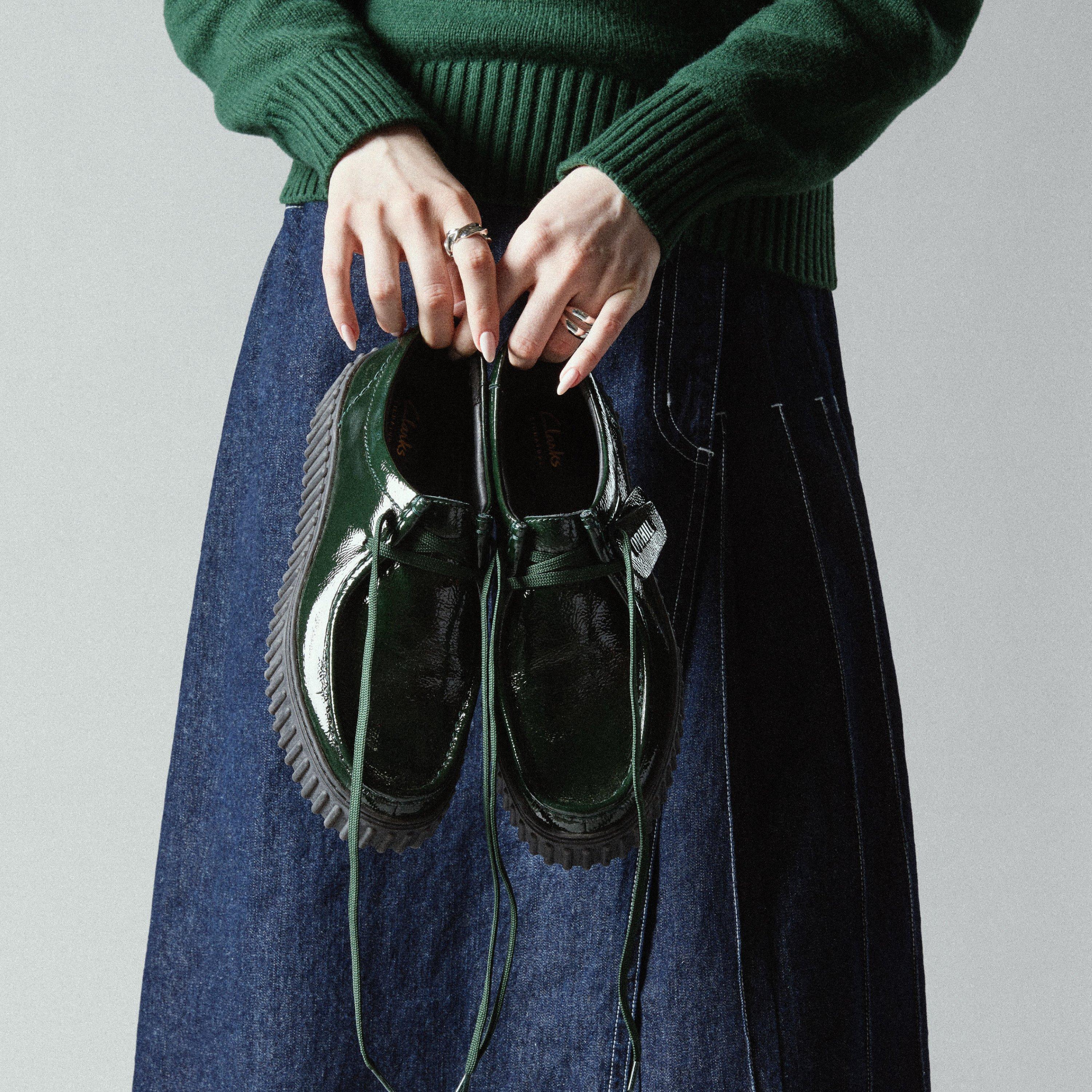 Chaussures Torhill Bee Vert Vernis à Lacets pour Femmes Torhill | Clarks