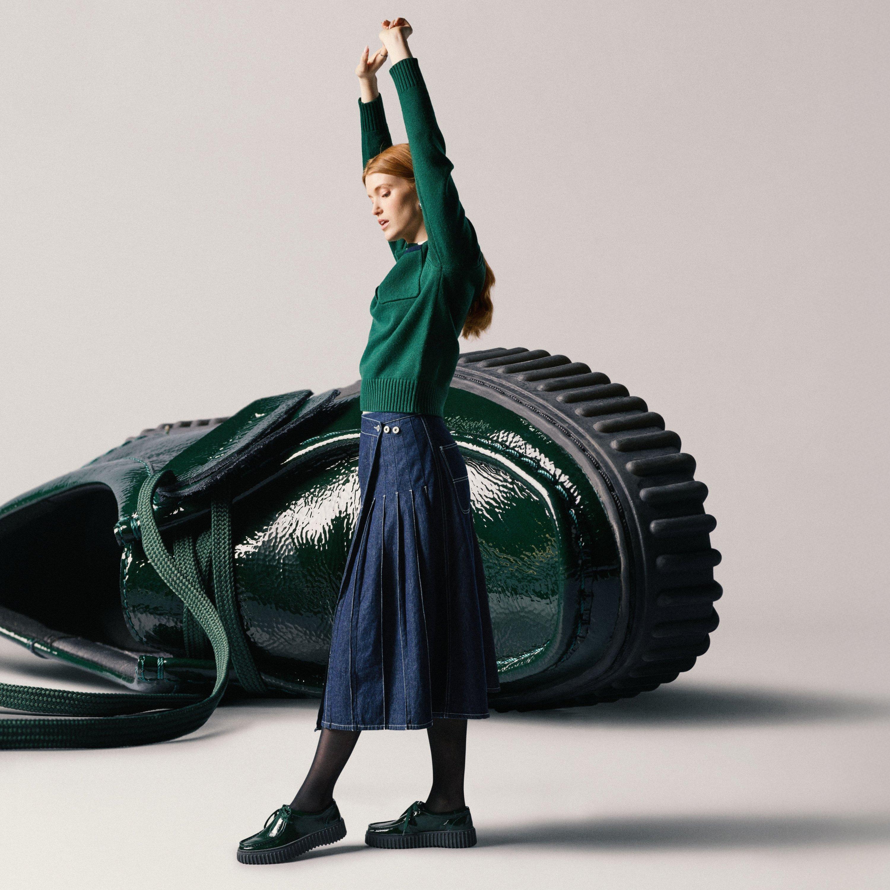 Womens Torhill Bee Green Patent Lace Up Torhill Shoes | Clarks