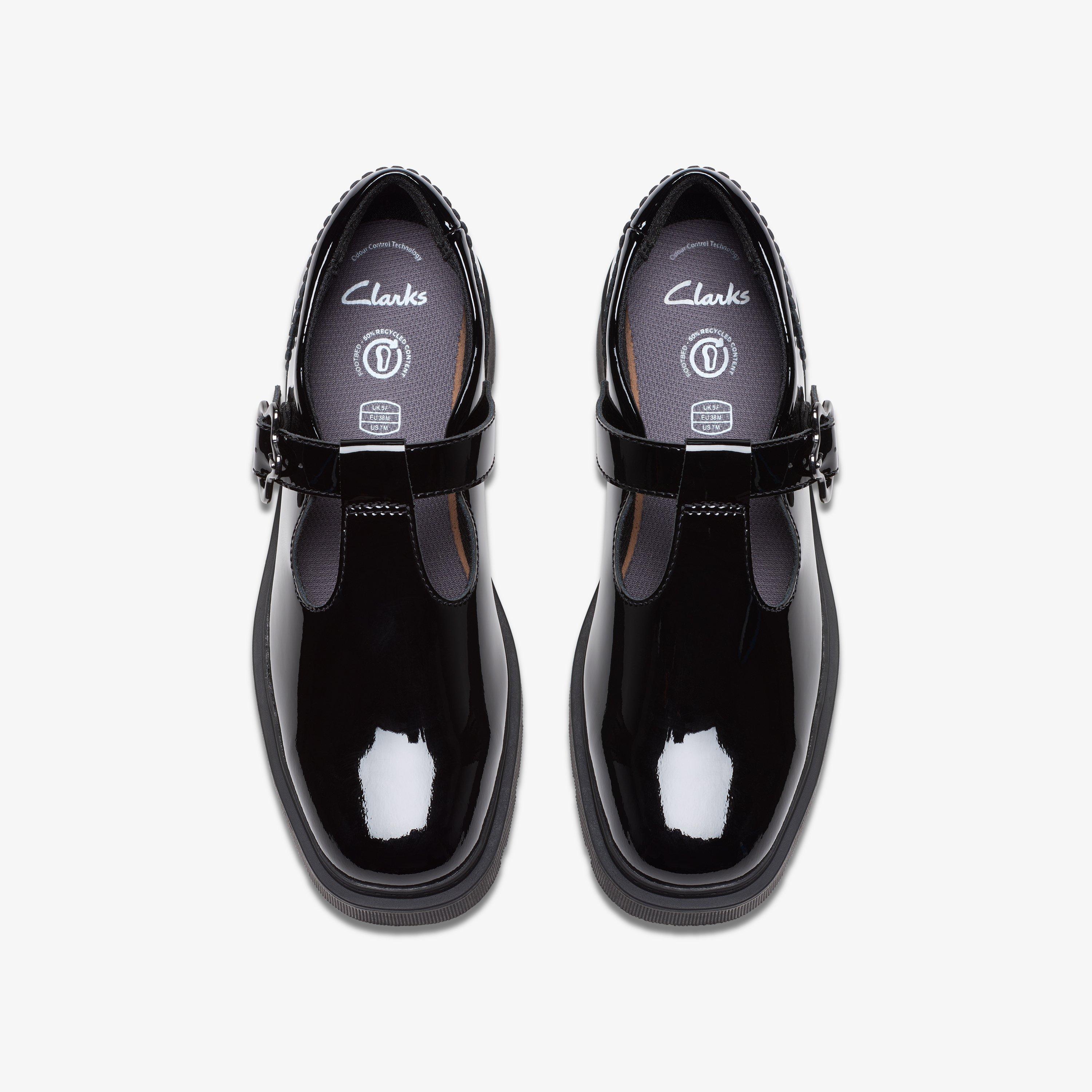 Boys, Girls, Kids Unisex Eris Hope Youth Black Patent T Bar Shoes ...