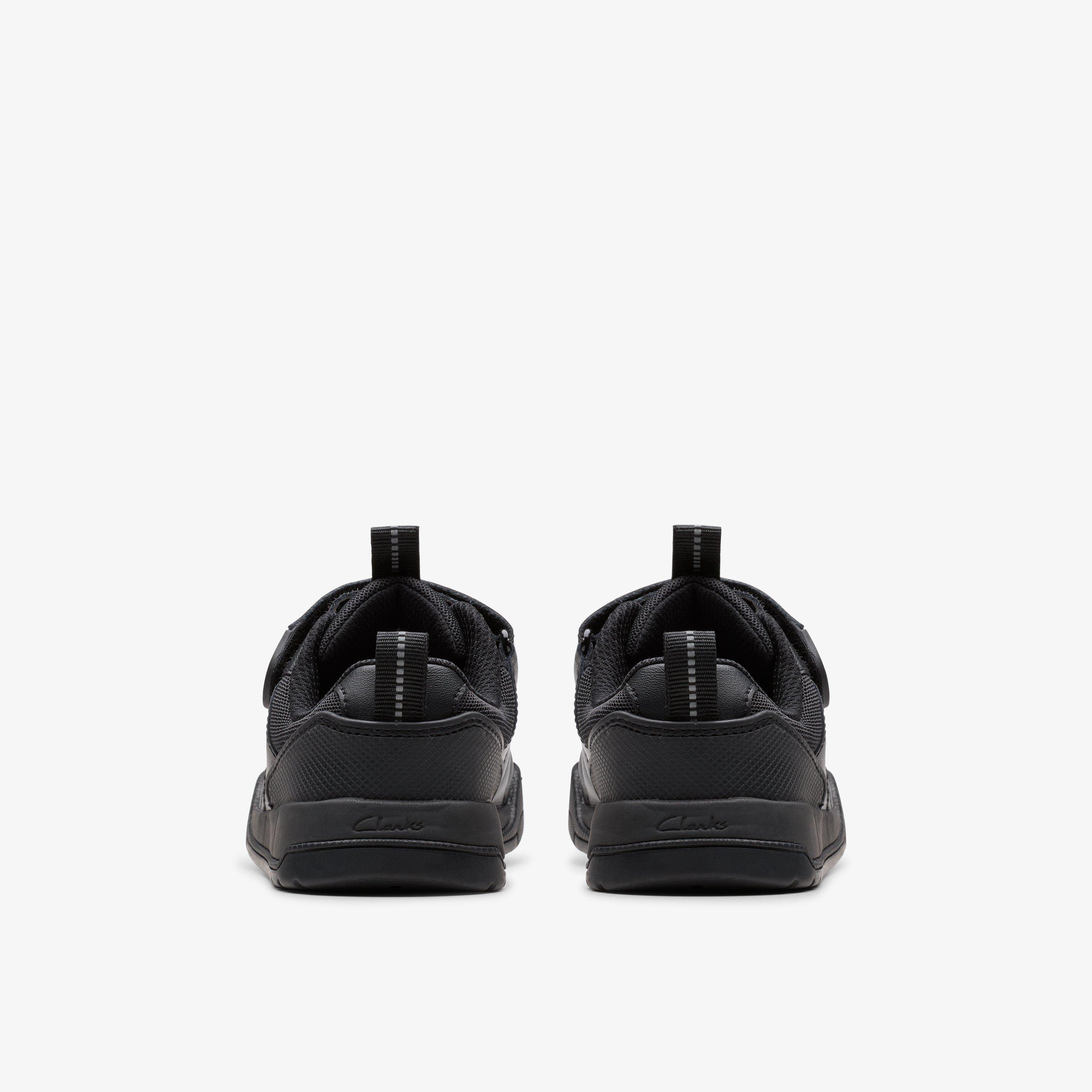 Zapatos de Niño Laser Cross Kid de Cuero Negro | Clarks