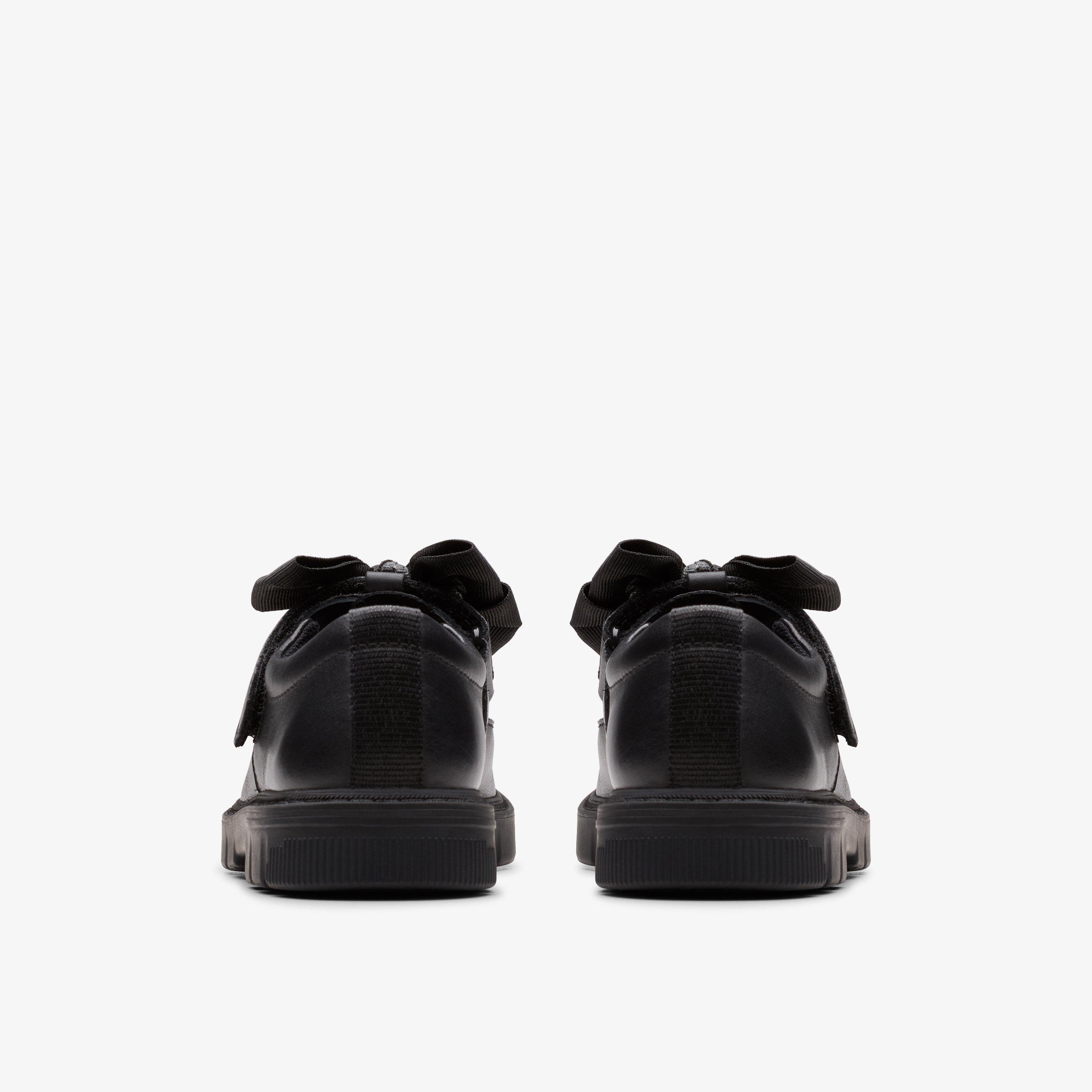 Girls Lorcam Hope Kid Black Leather T Bar Shoes | Clarks
