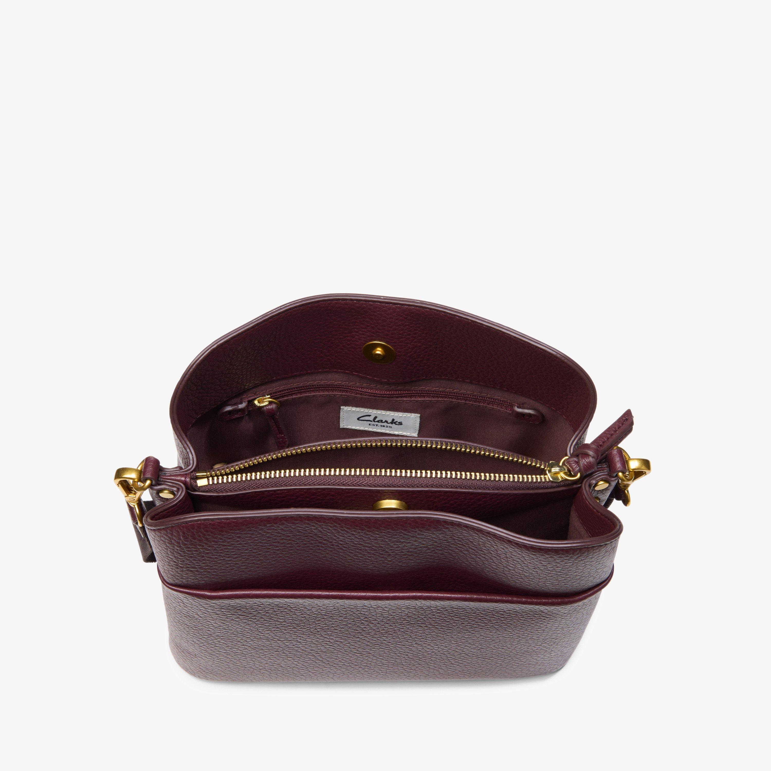 Womens Clara Crossbody Burgundy Across Body Bag | Clarks