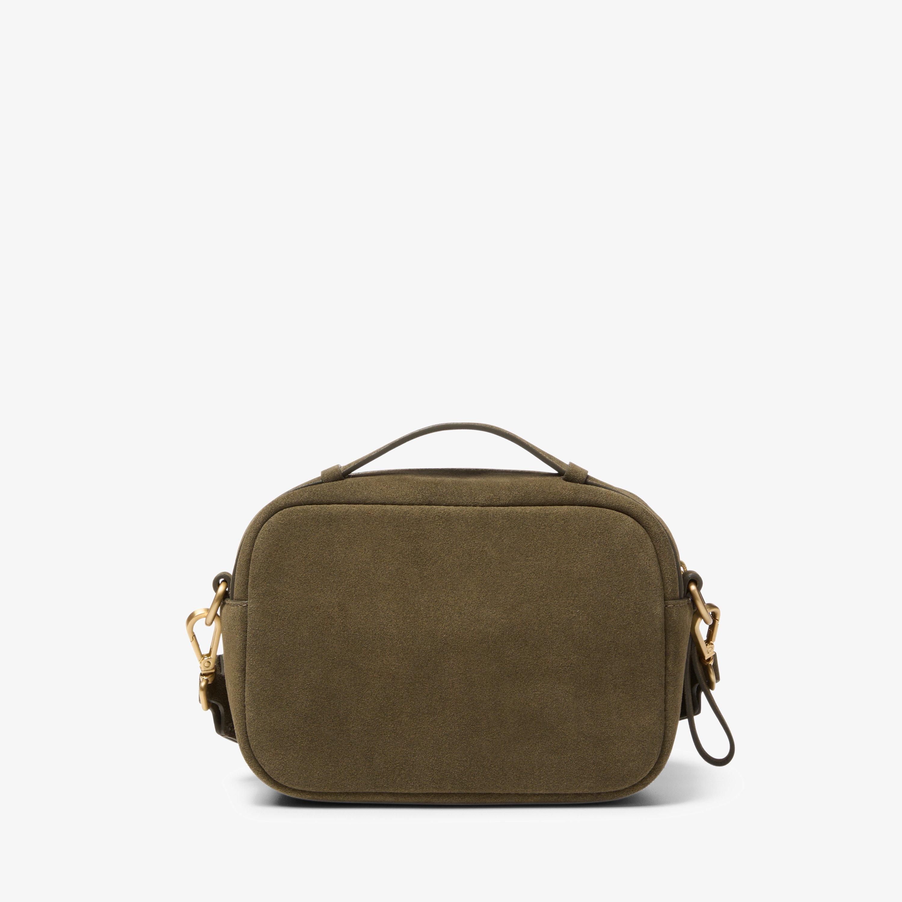 Womens Camera Cross Olive Suede Cross Body Bag Bags | Clarks UK