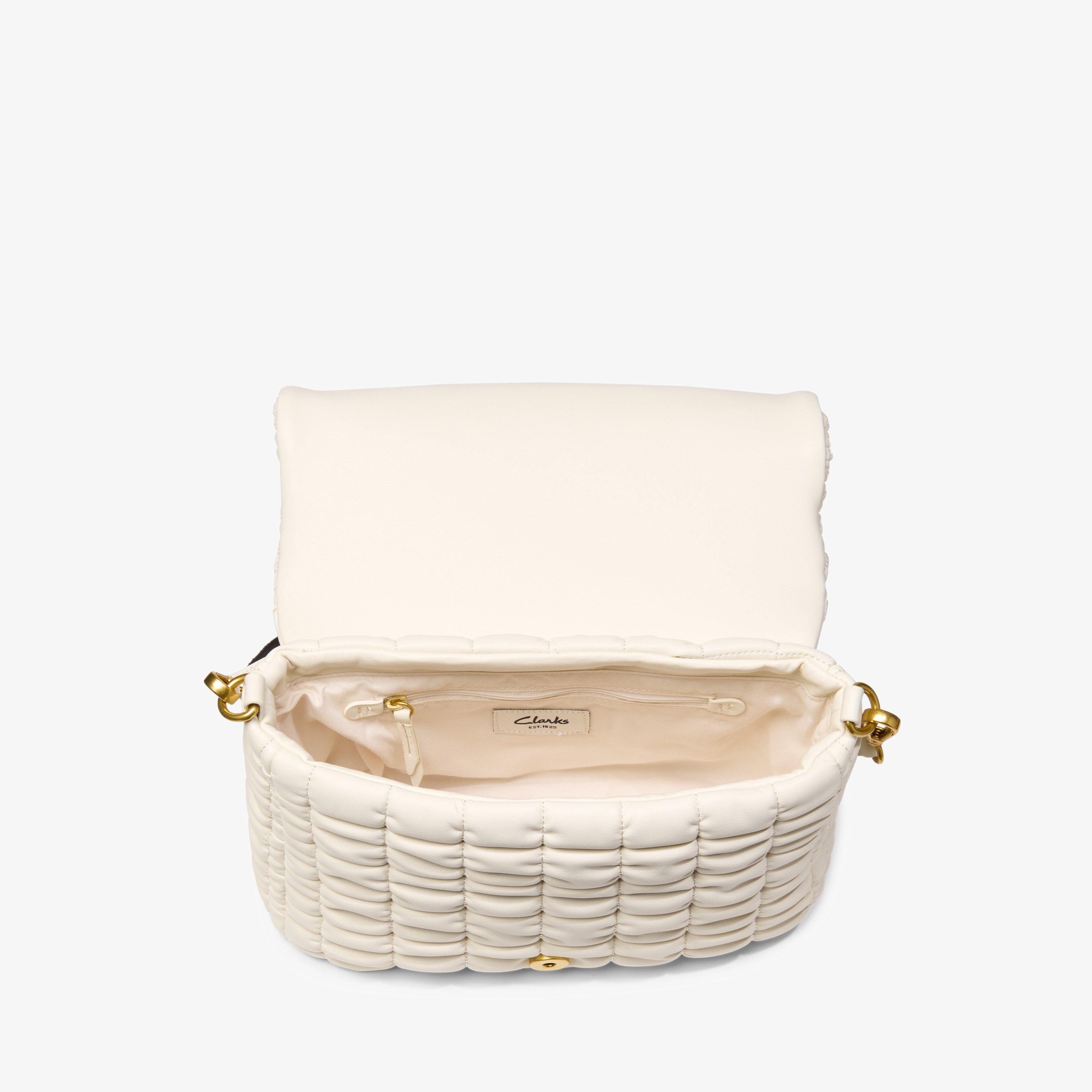 Womens Quilted Cross Cream Shoulder Bag, Cross Body Bag Bags | Clarks UK