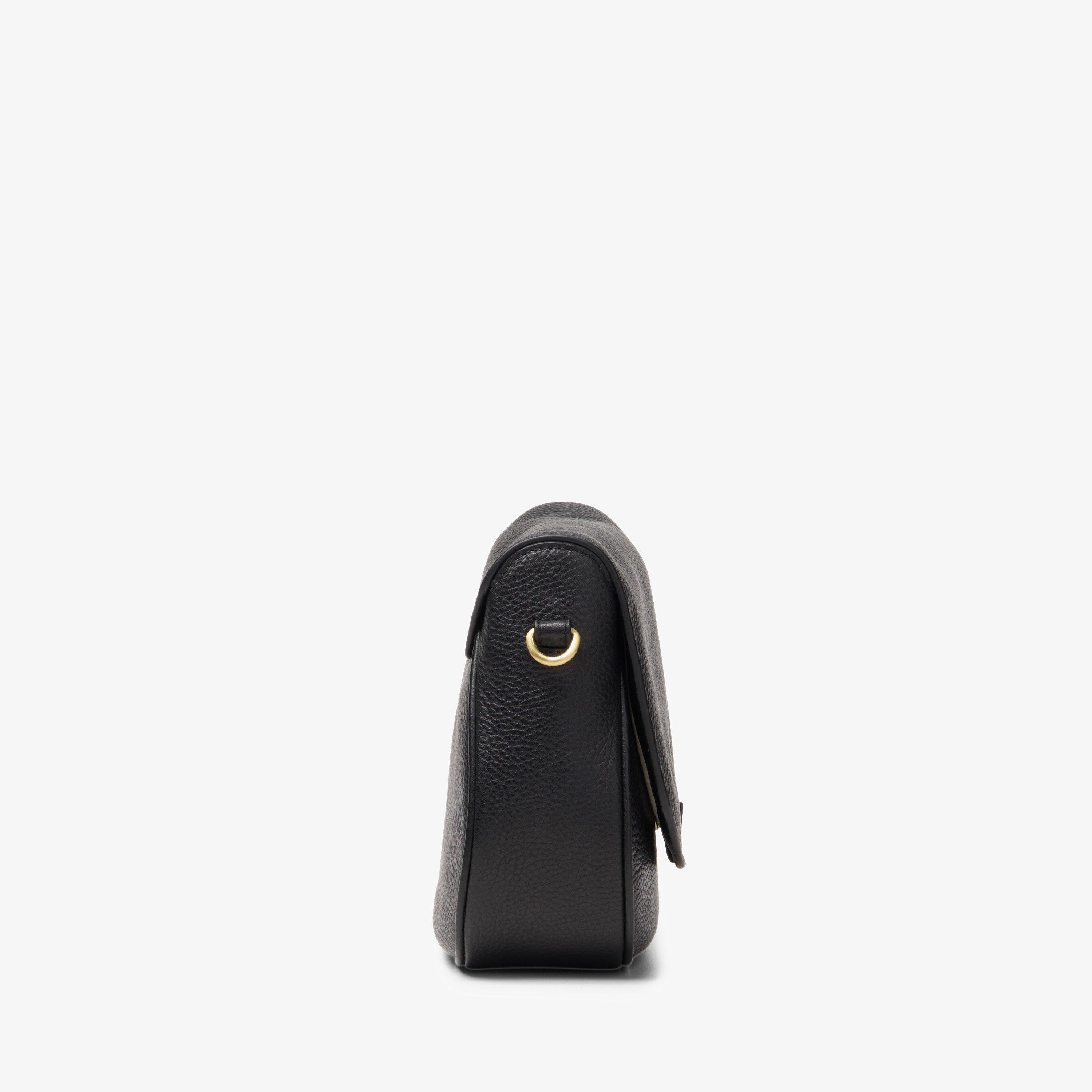 Womens Utility Saddle Black Leather Shoulder Bag, Cross Body Bag Bags ...