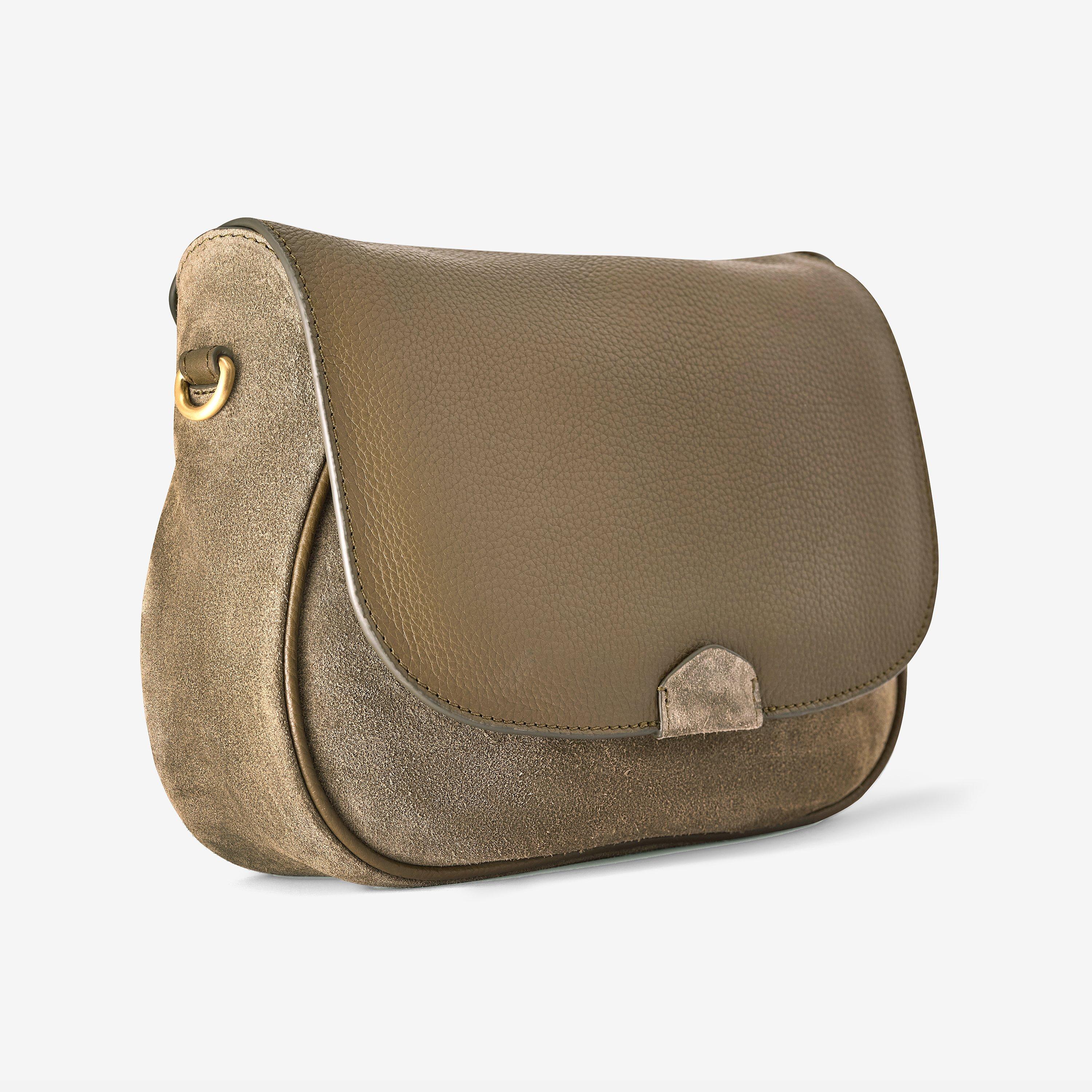 Womens Utility Saddle Olive Suede Shoulder Bag, Cross Body Bag Bags ...