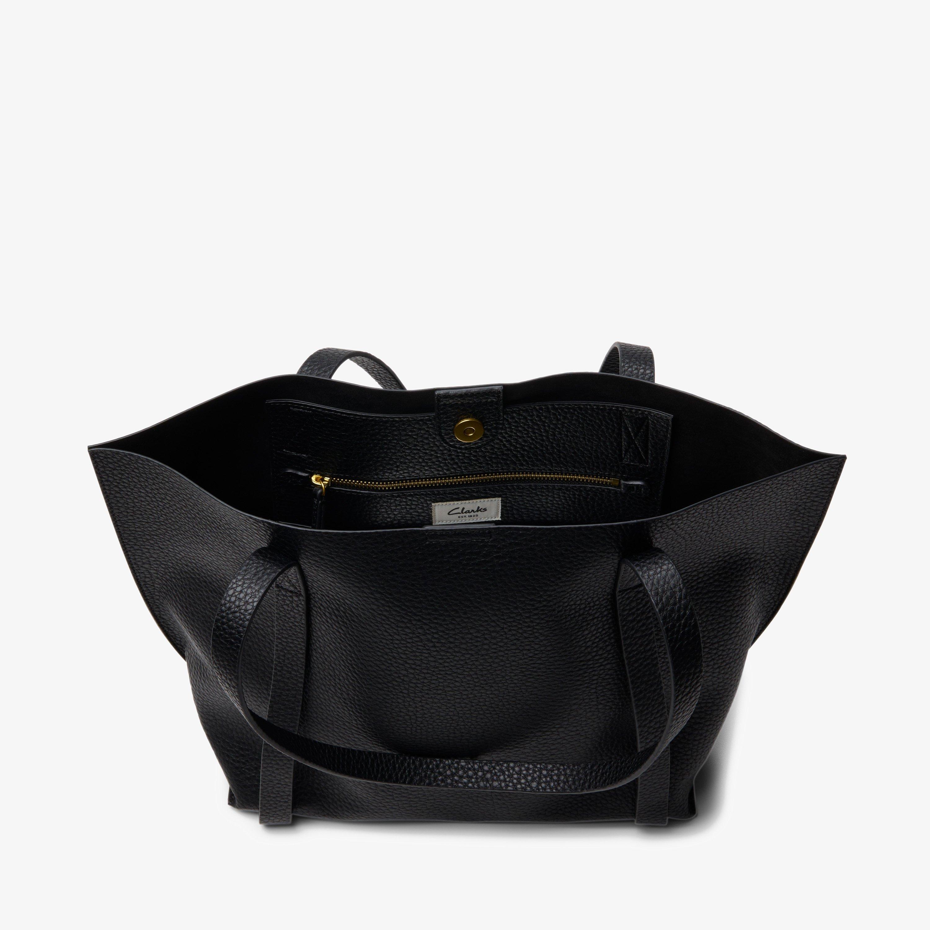 Womens Workwear Tote Black Shoulder Bag, Tote Bag Bags | Clarks UK
