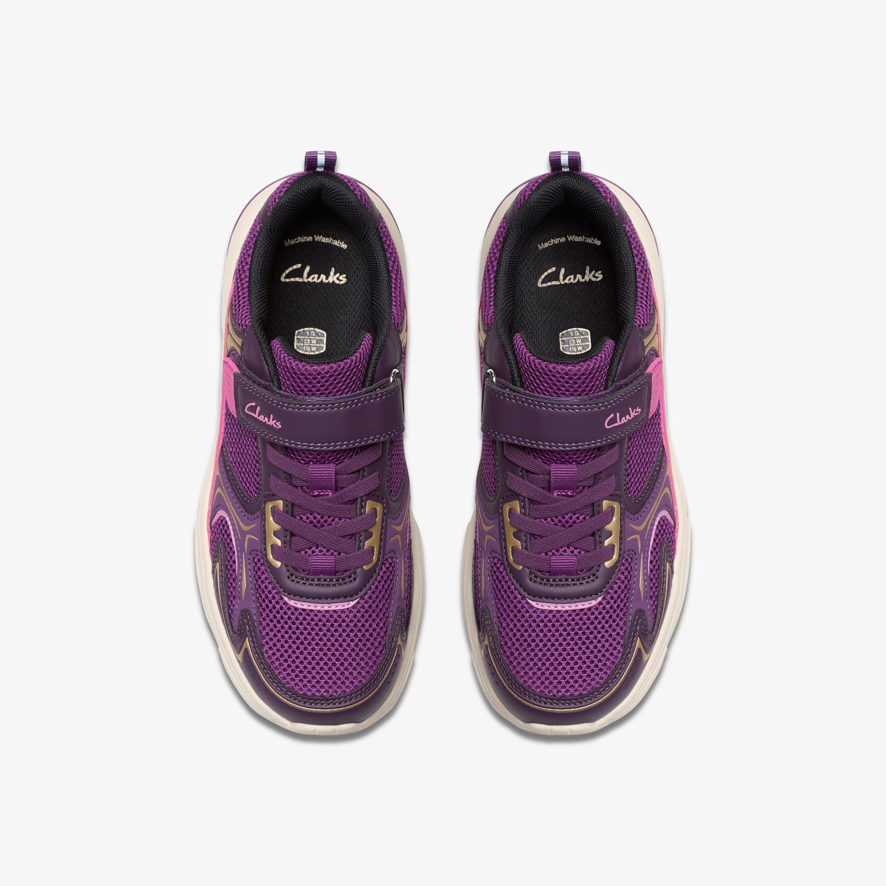 Girls Crafton Move Kid Purple Combination Shoes | Clarks