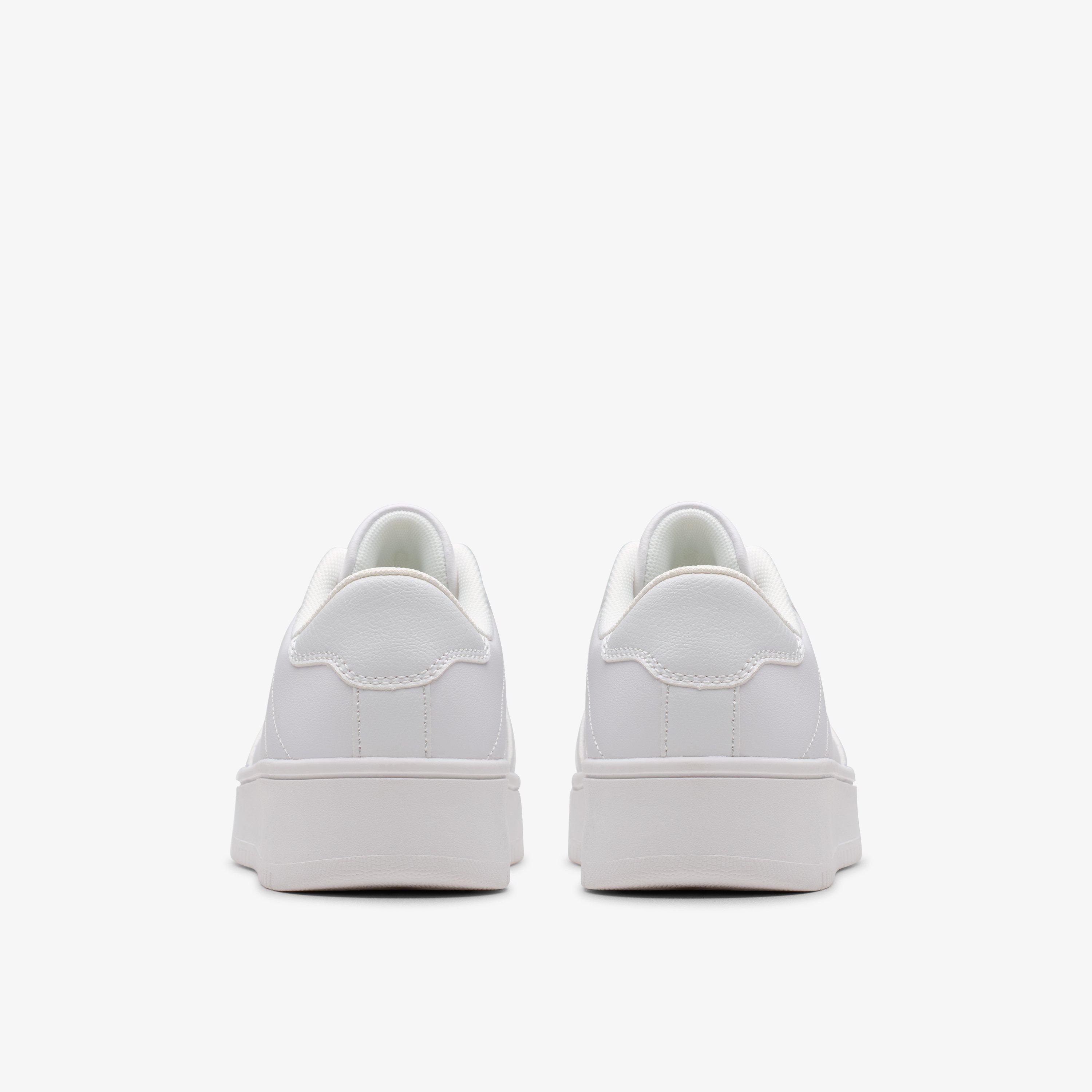 Girls Barley Step Youth White/White Shoes | Clarks