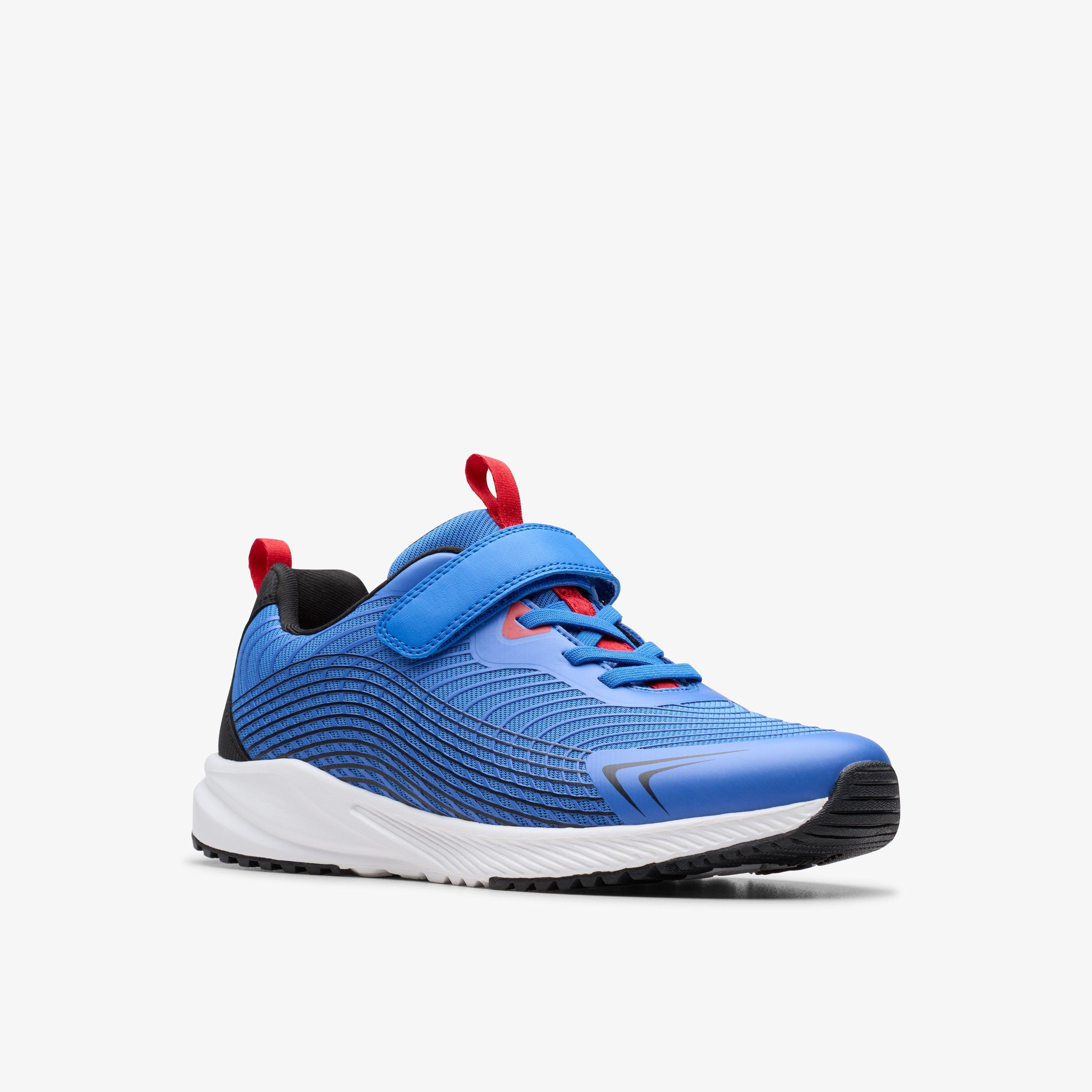 Boys, Girls, Kids Unisex Deyes Dash Youth Blue Synthetic Trainers ...