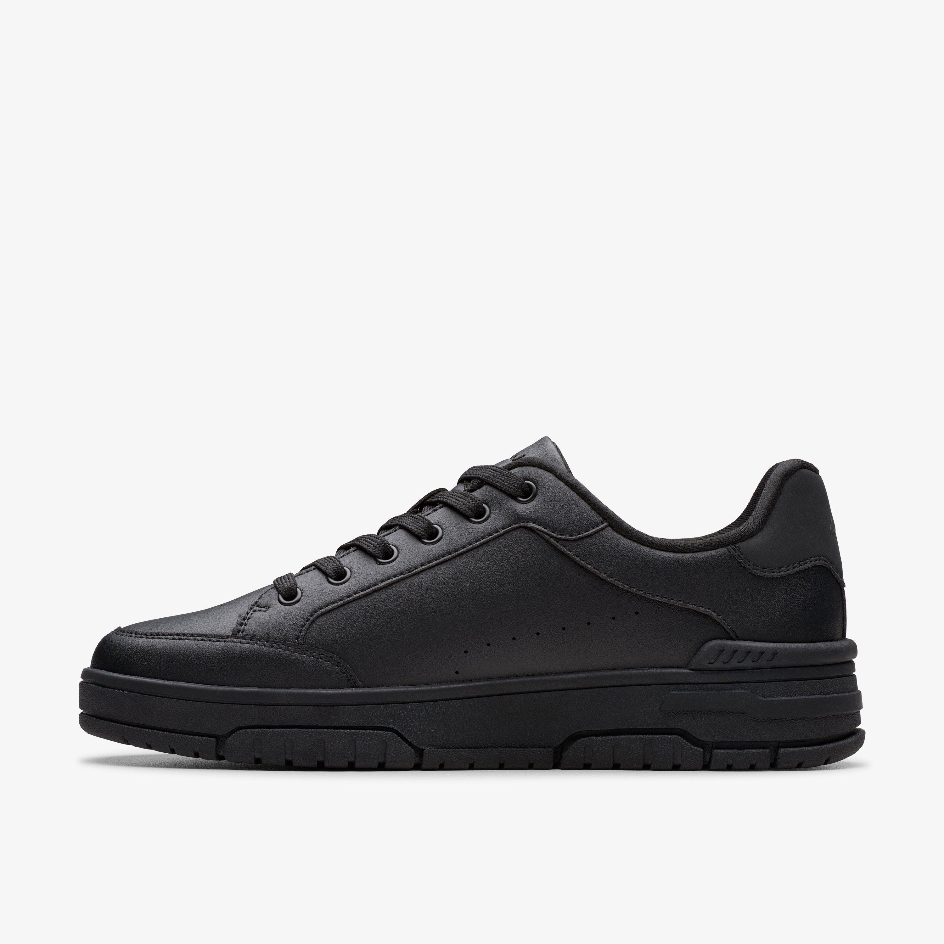 Mens Check Lace Black Trainers, Lace Up Shoes | Clarks UK