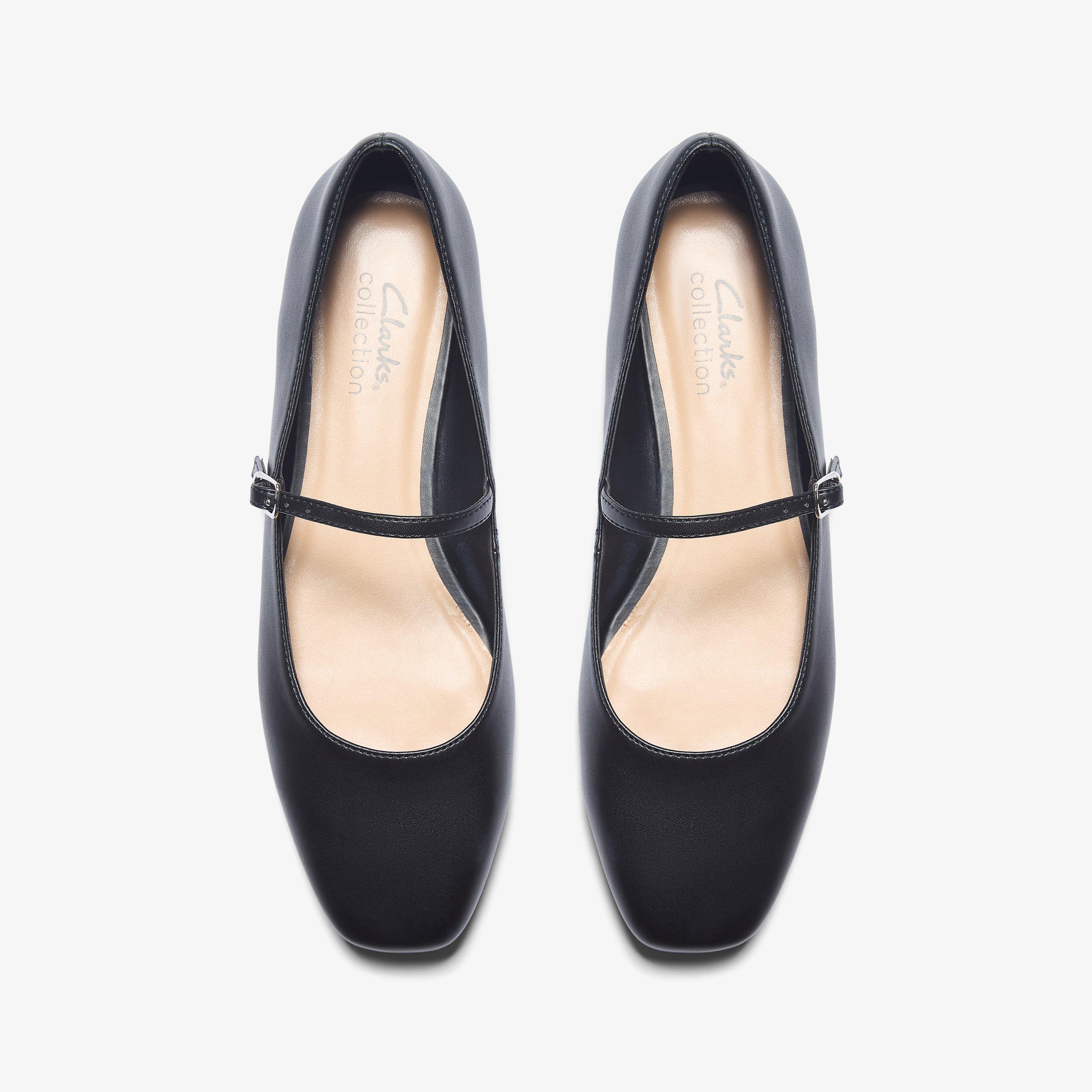 Womens Emelina Gem Black Smooth Shoes Mary Jane | Clarks Outlet