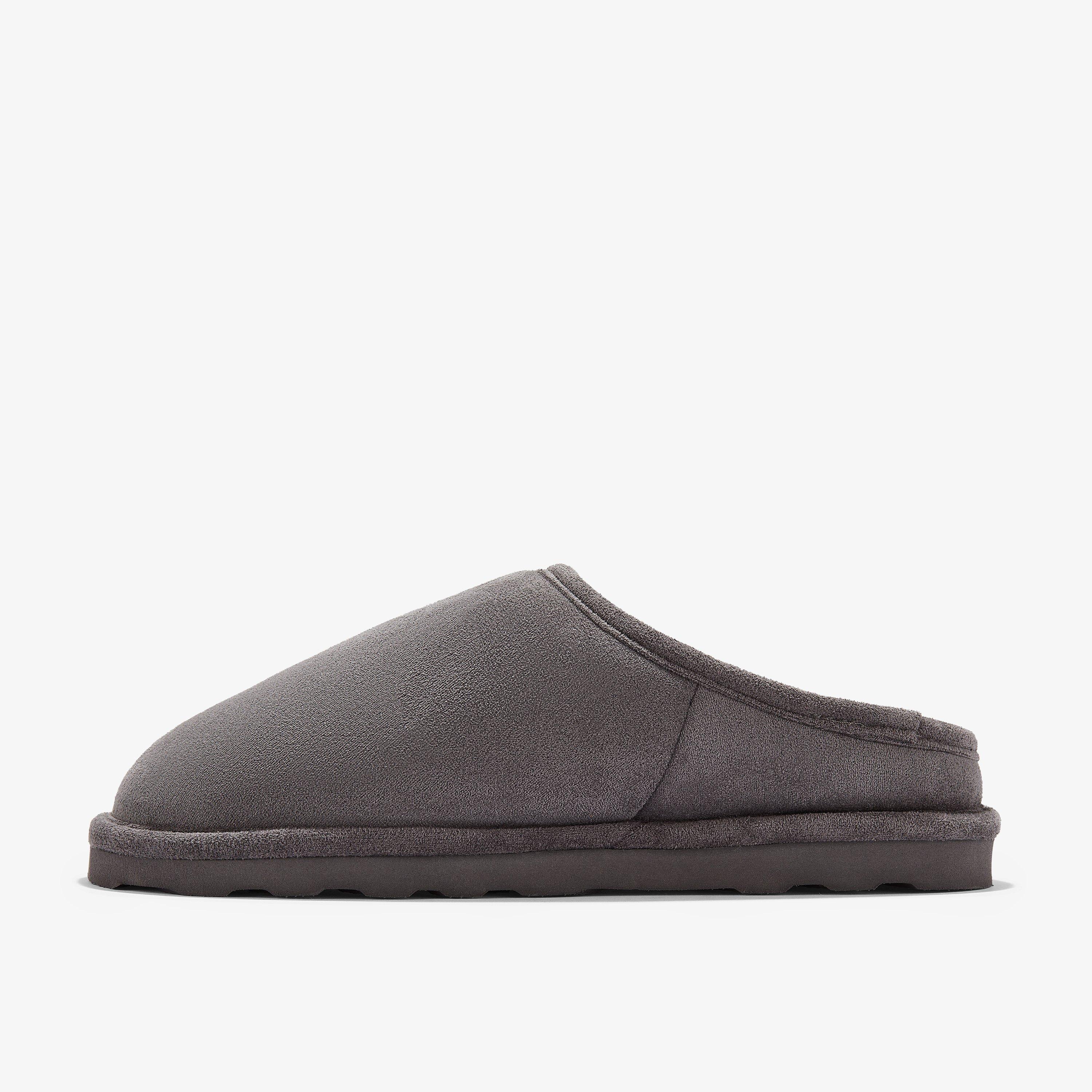 Mens Coxley Mule Grey Slippers | Clarks