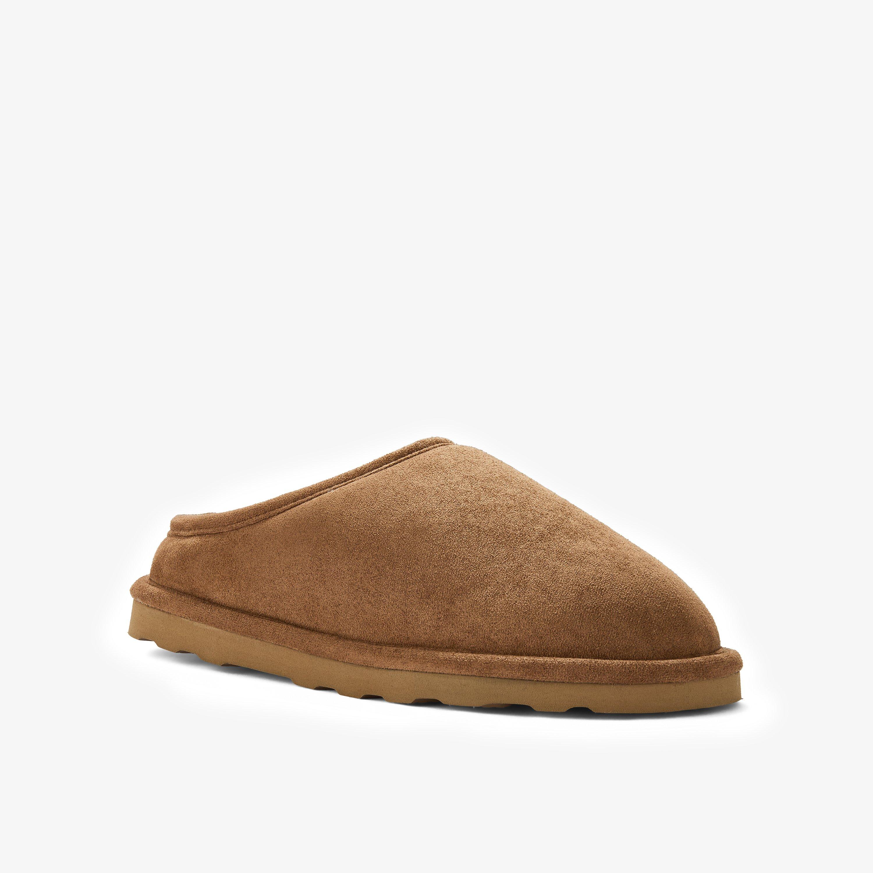 Mens Coxley Mule Tan Slip Ons, Slippers Slippers | Clarks UK