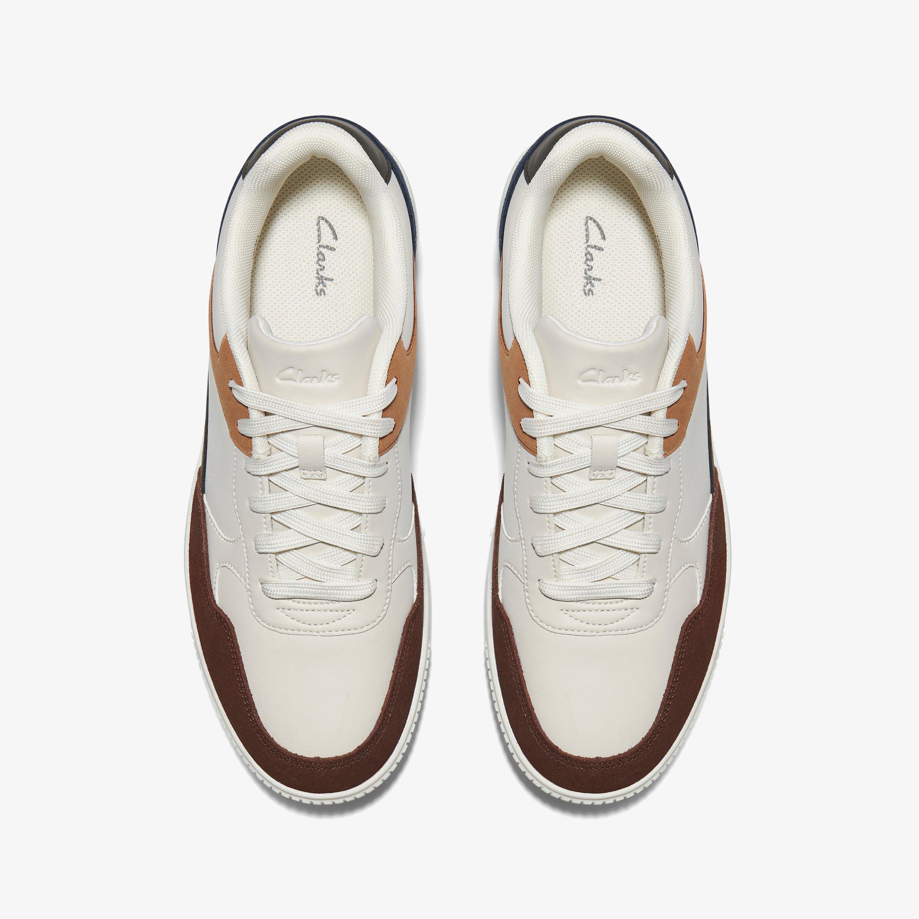 Mens Radcot Lace Brown Combination Lace Up Trainers | Clarks