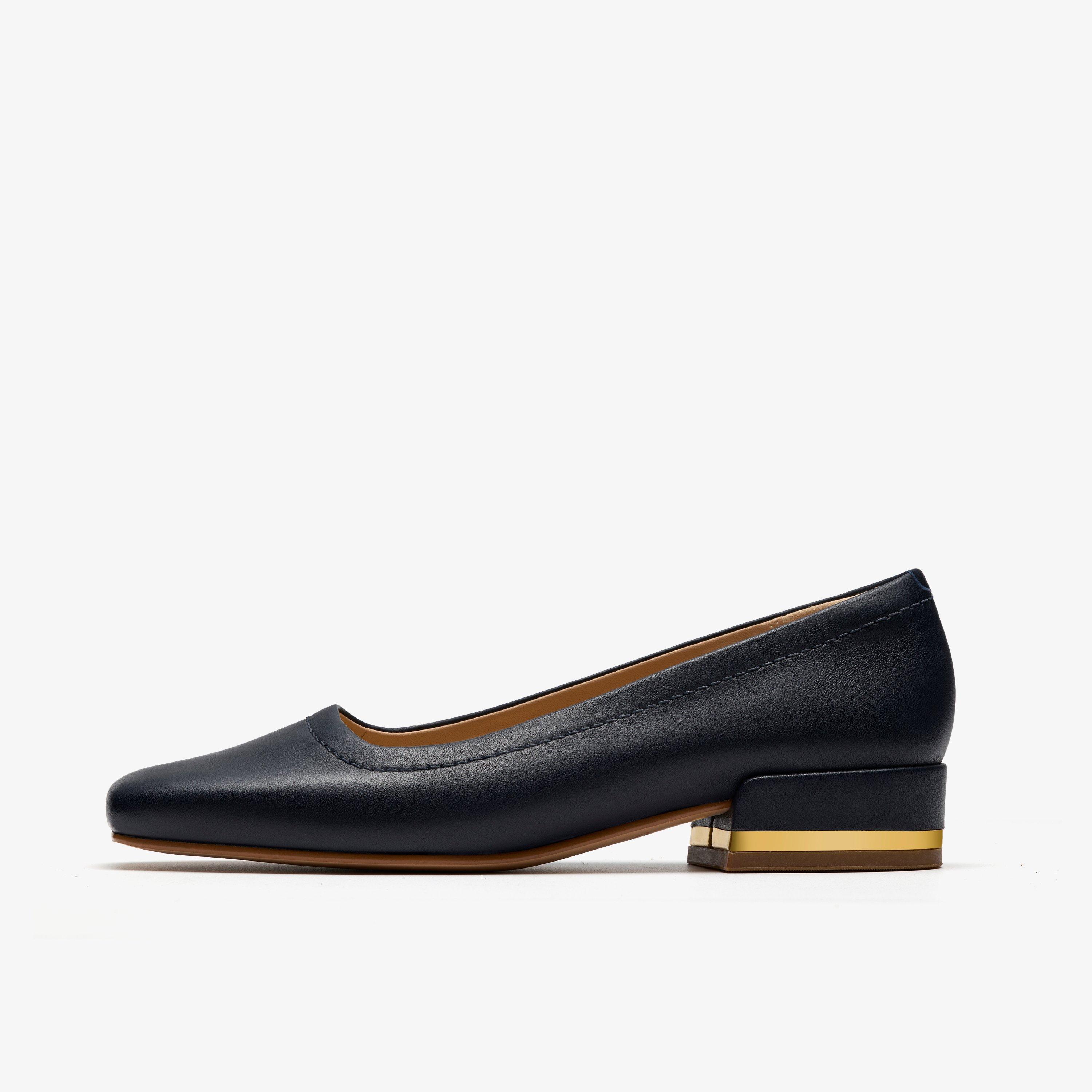 Womens Seren 30 Court Navy Court Slip On Shoes | Clarks