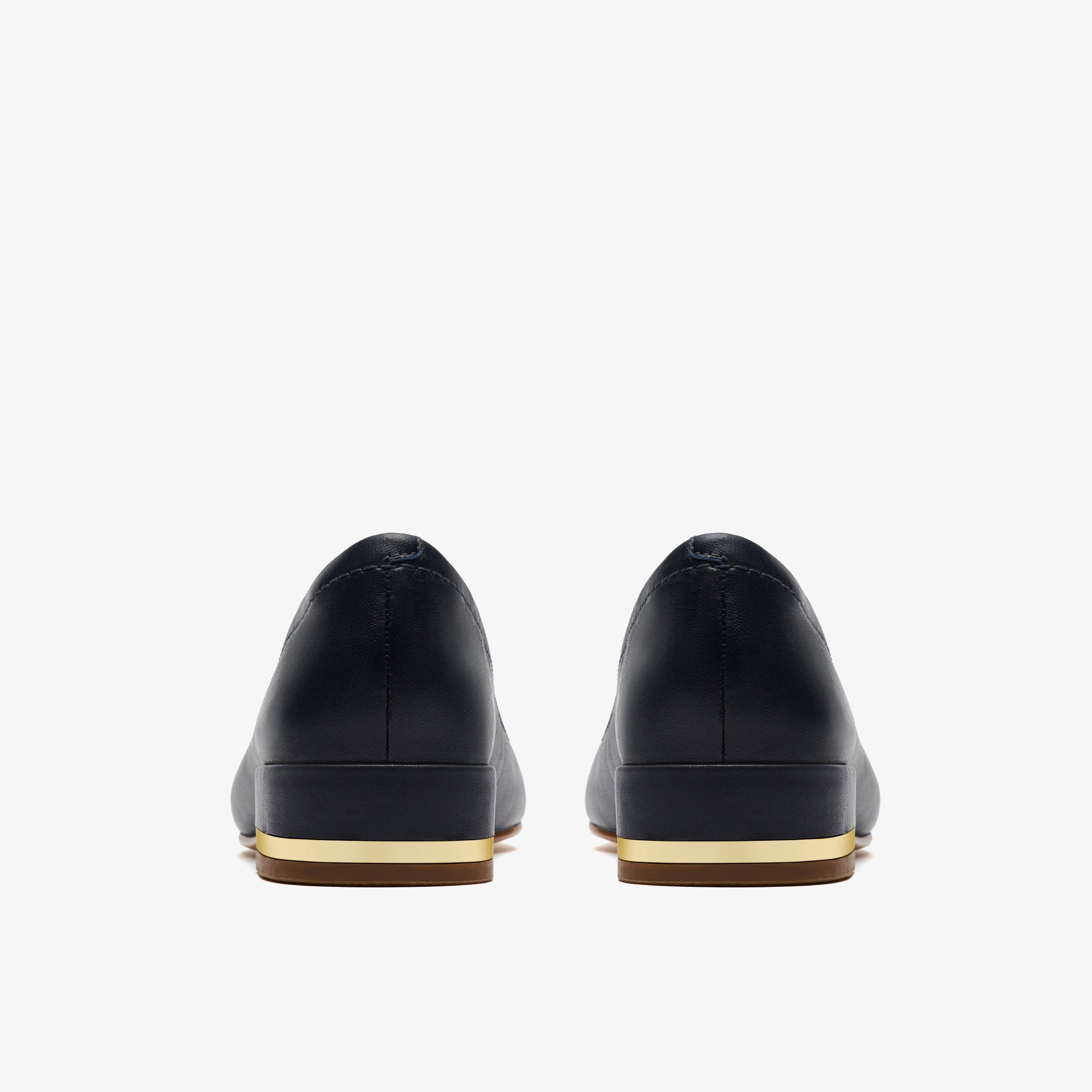 Chaussures à talons Seren 30 Court pour femmes en cuir bleu marine | Clarks