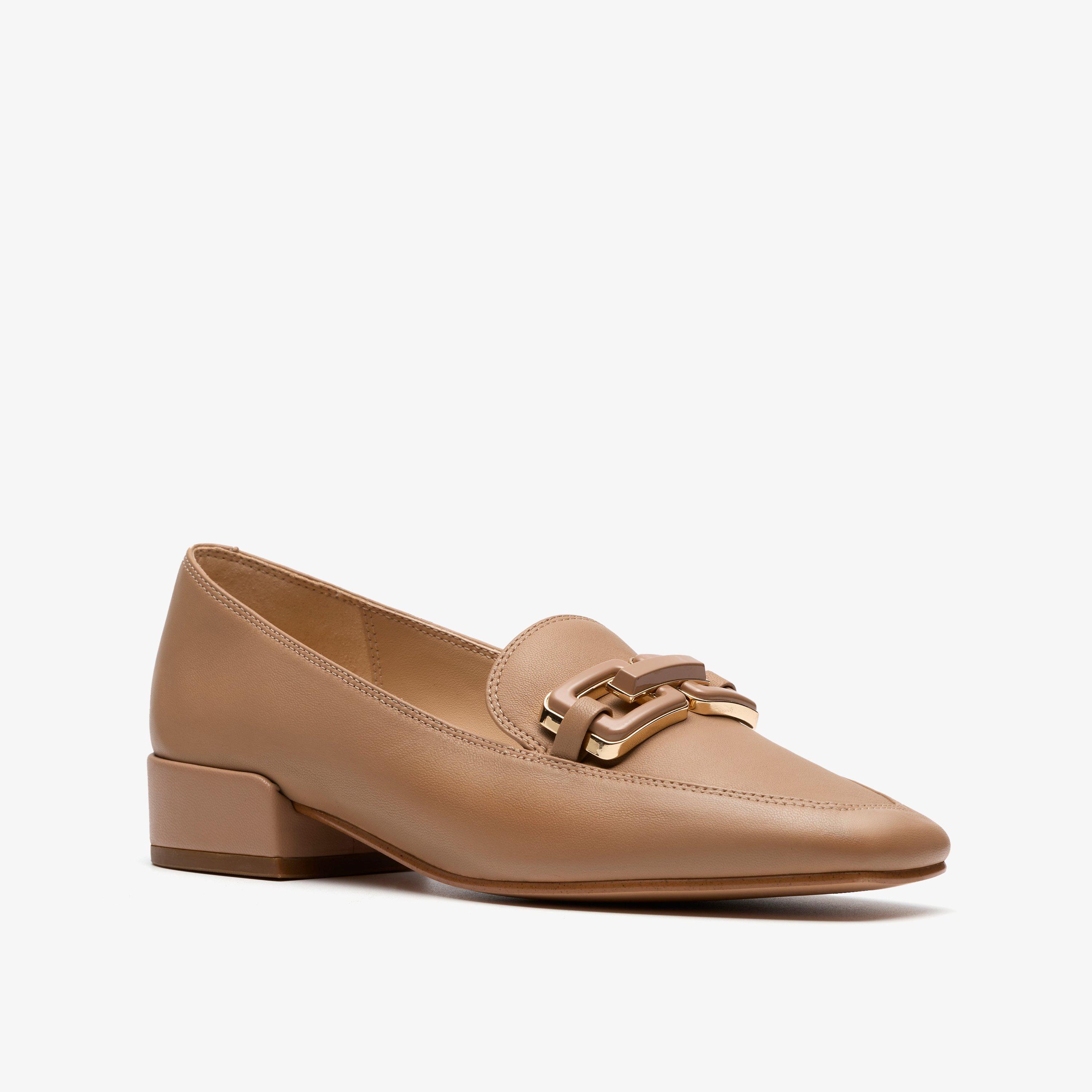 Womens Seren 30 Easy Praline Leather Shoes Loafers Slip Ons | Clarks Outlet