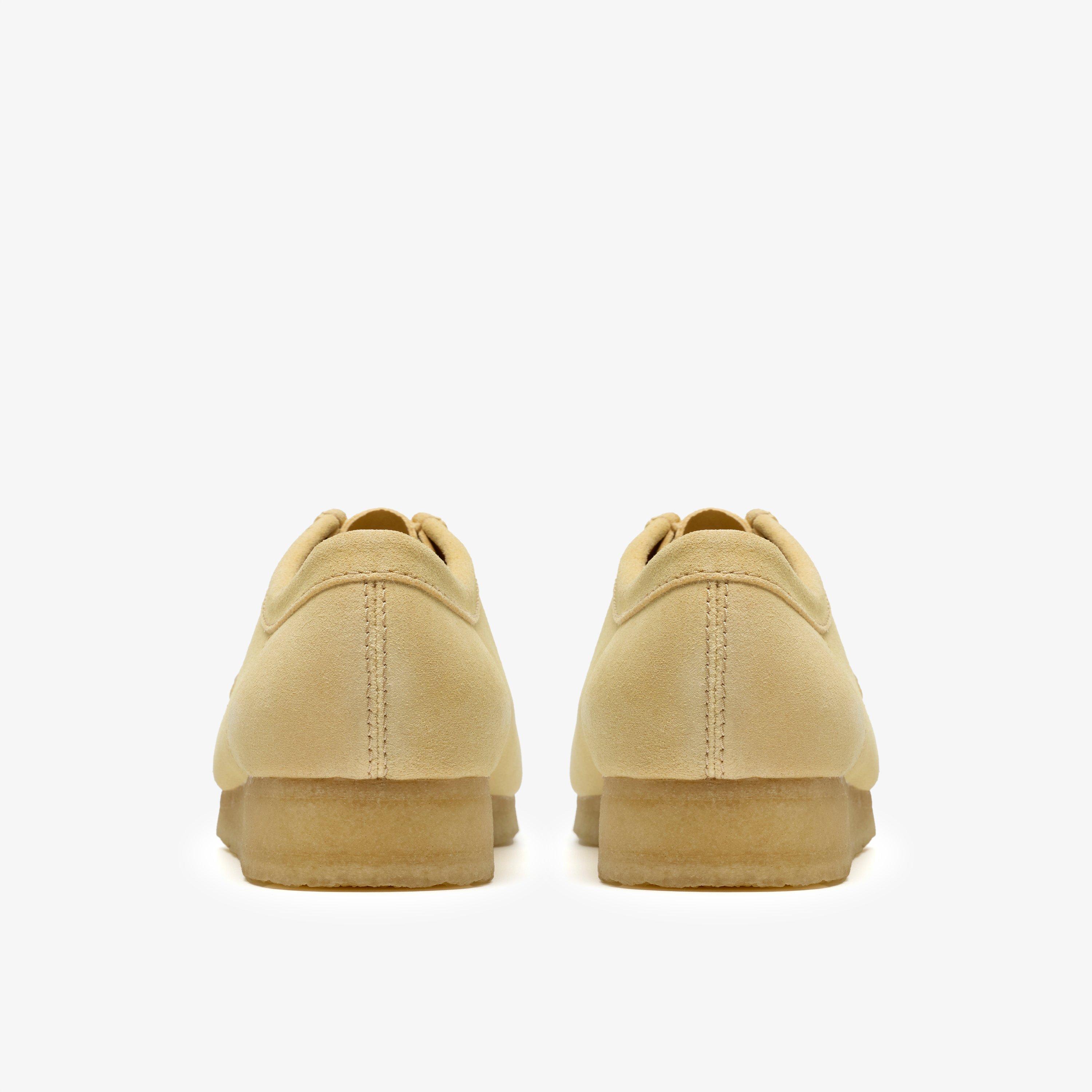 Mens Wallabee Pale Yellow Suede Wallabee Lace Up | Clarks IE