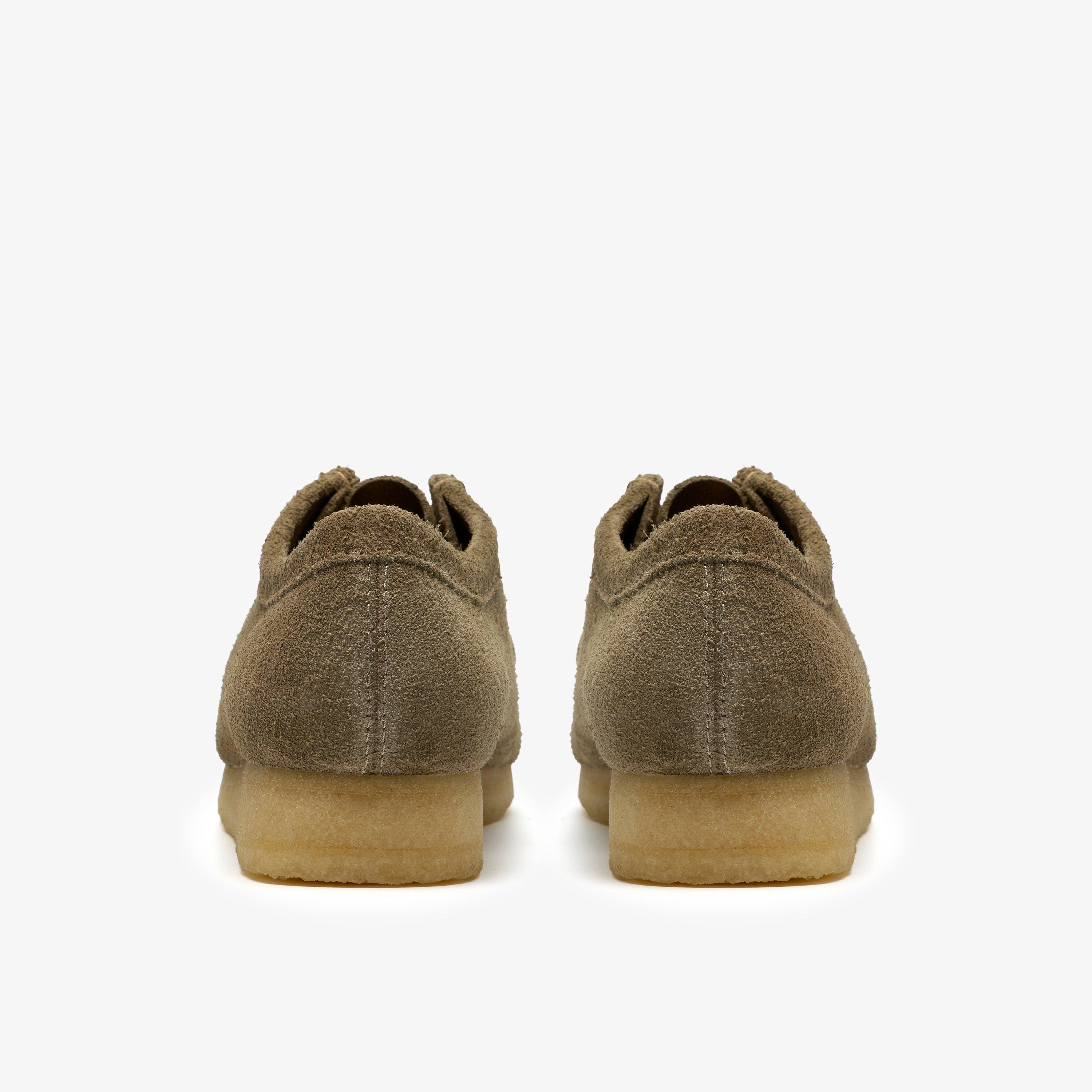 Mens Wallabee Smoke Grey Suede Wallabees | Clarks
