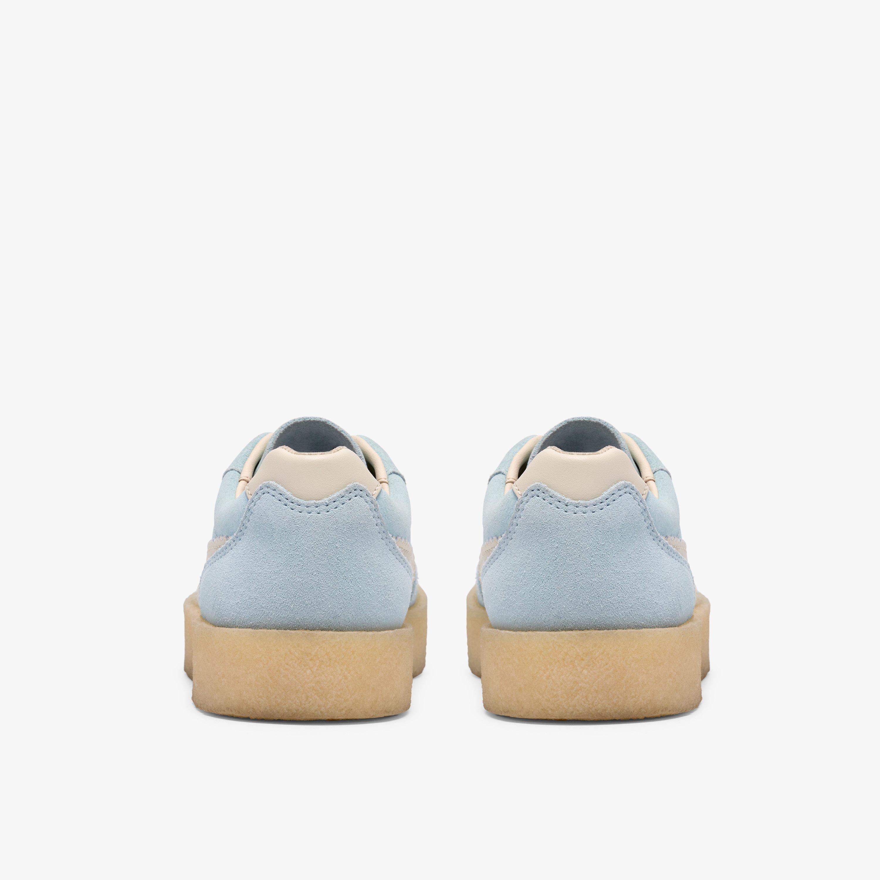 Womens Tor 80 Ice Blue Suede Trainers | Clarks UK