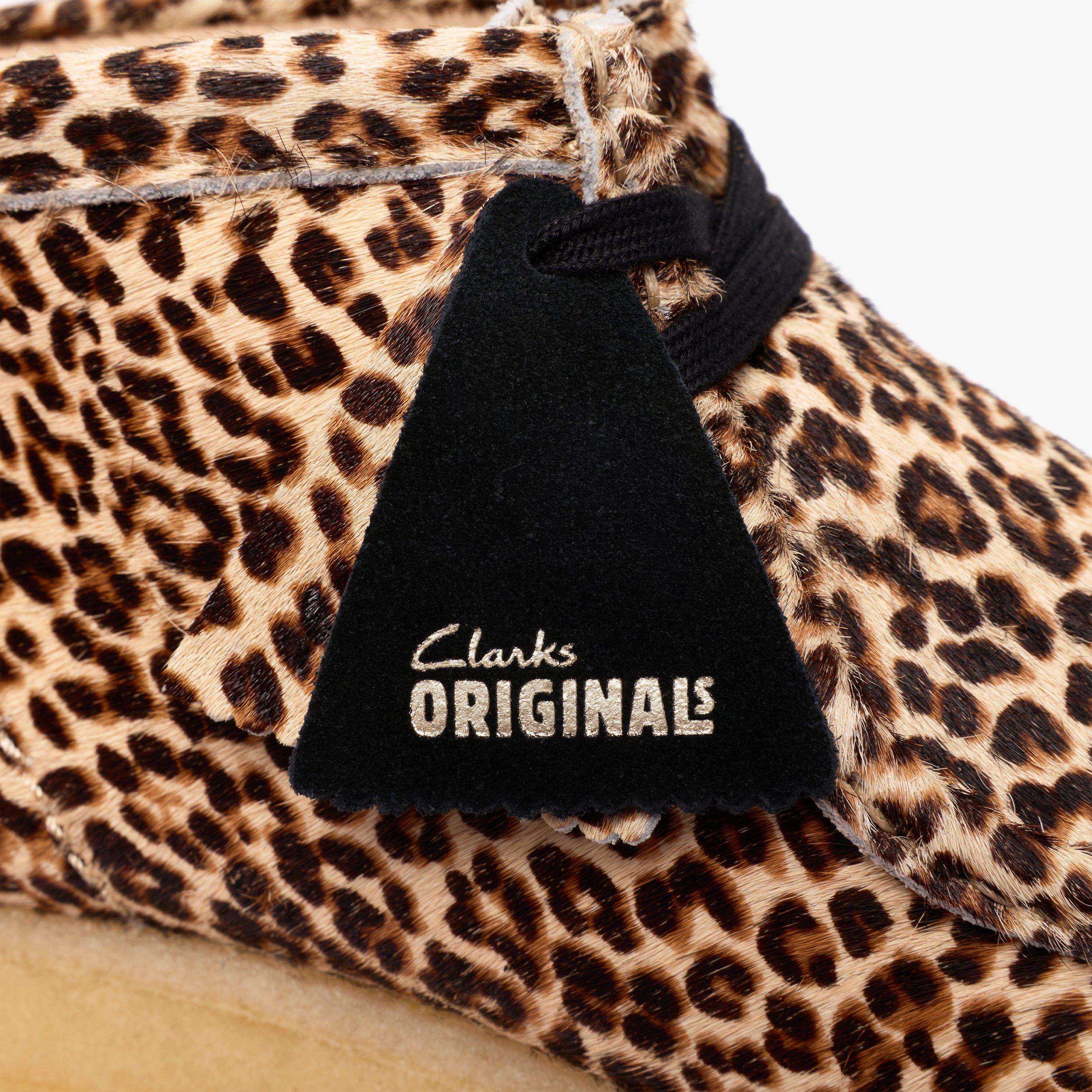 Womens Wallabee Boot Leopard Print Ankle Boots, Wallabee, Lace Up ...