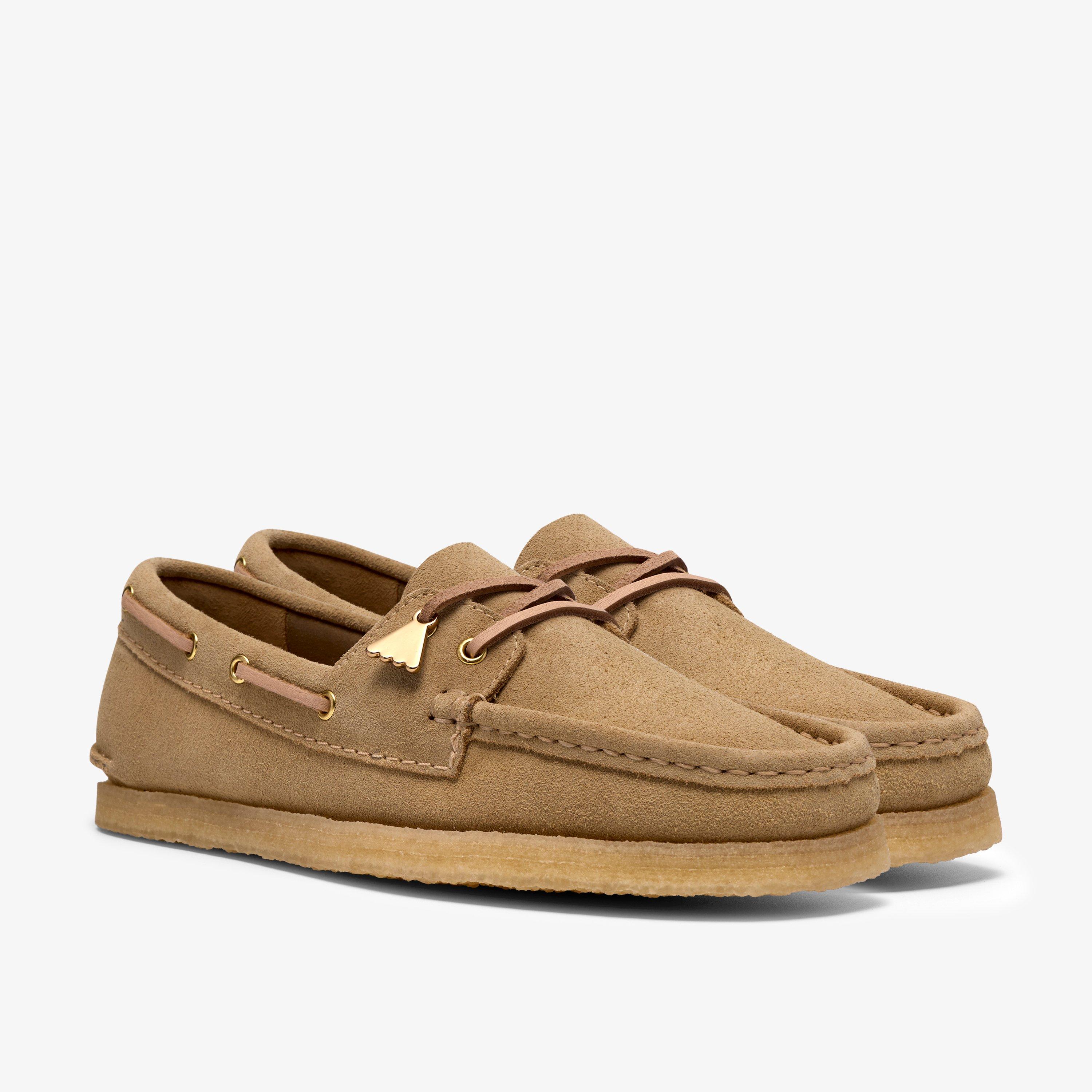 Womens Godney Boat Maple Suede Slip Ons, Boat Shoes | Clarks UK