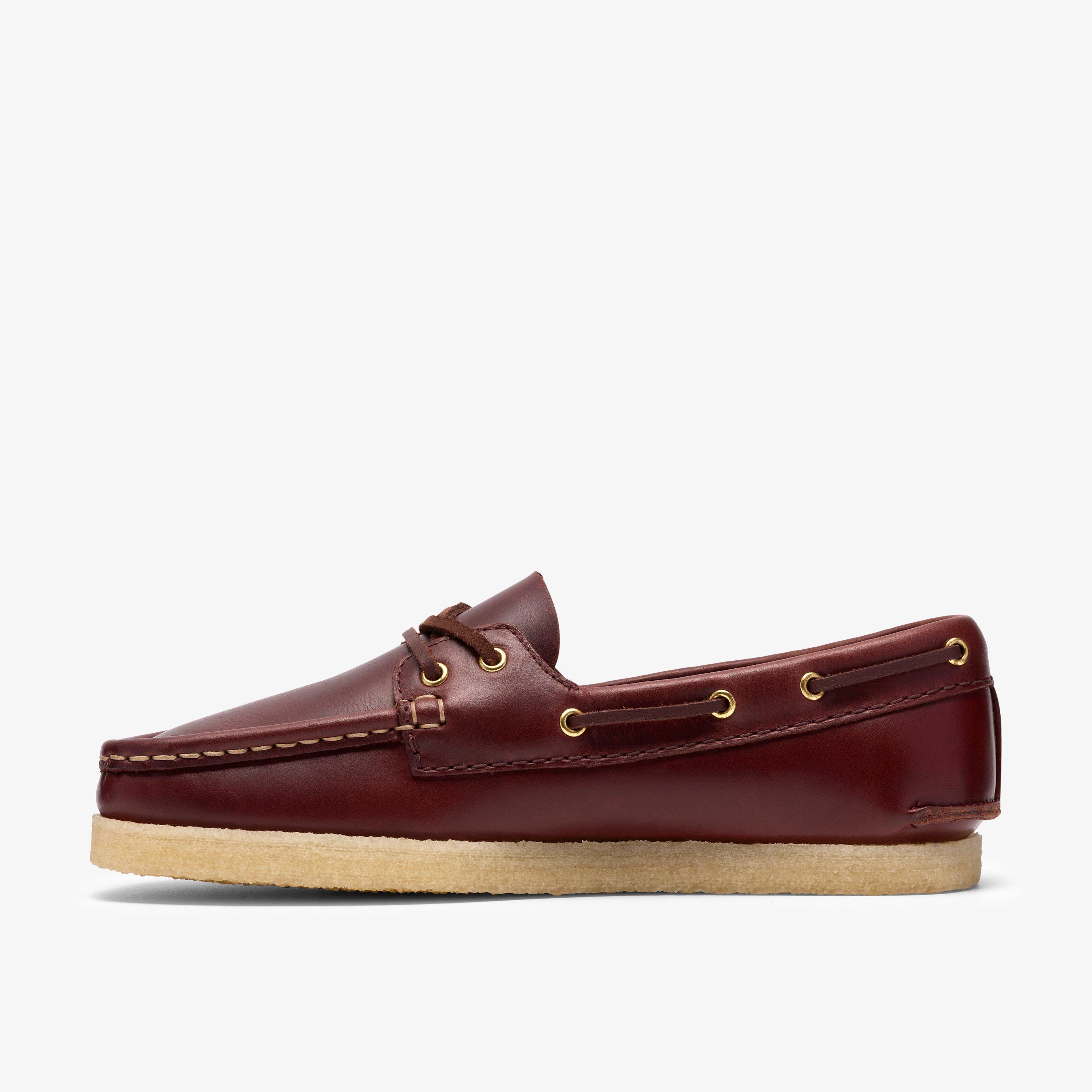 Womens Godney Boat British Tan Leather Slip Ons, Boat Shoes | Clarks UK