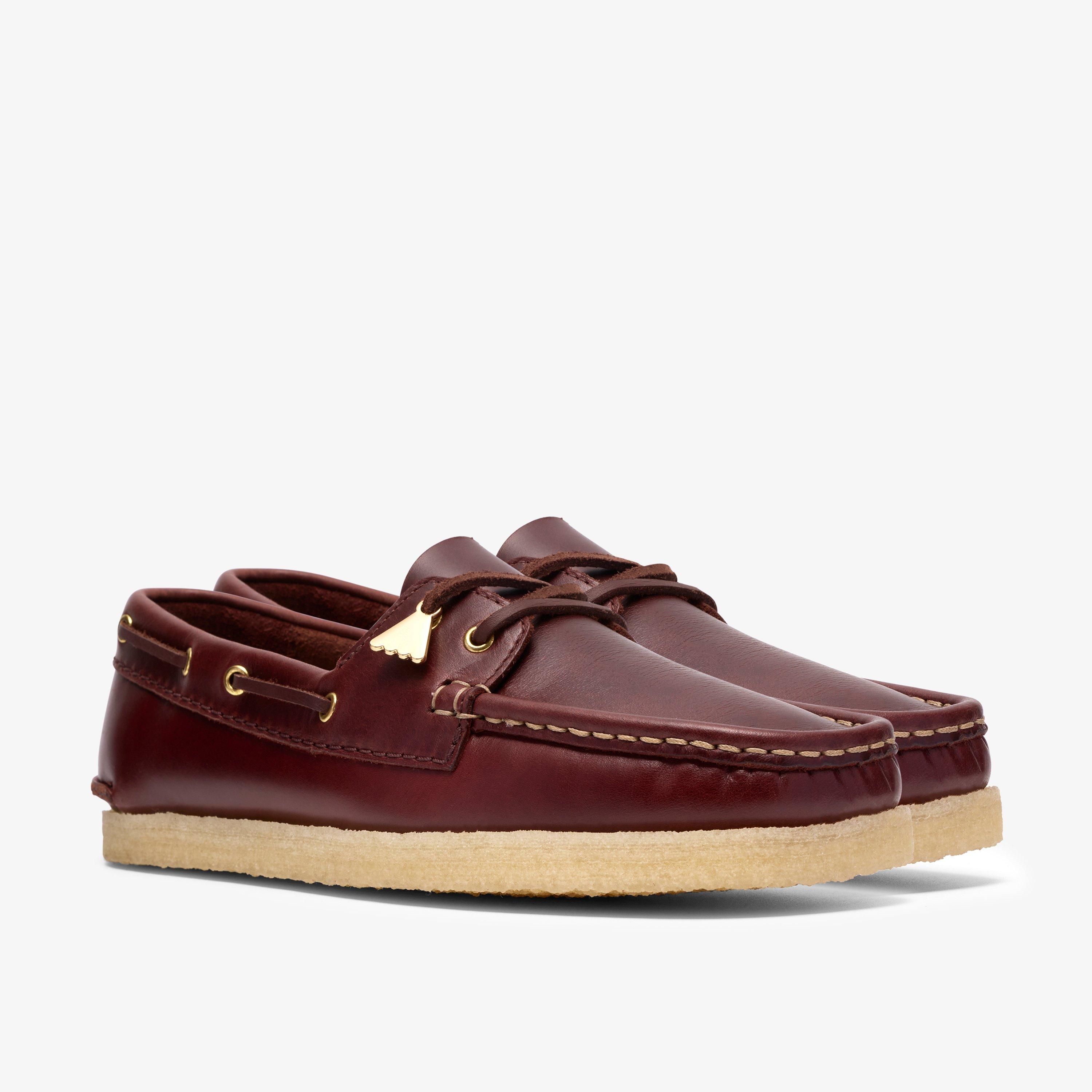 Womens Godney Boat. British Tan Leather Boat Shoes | Clarks