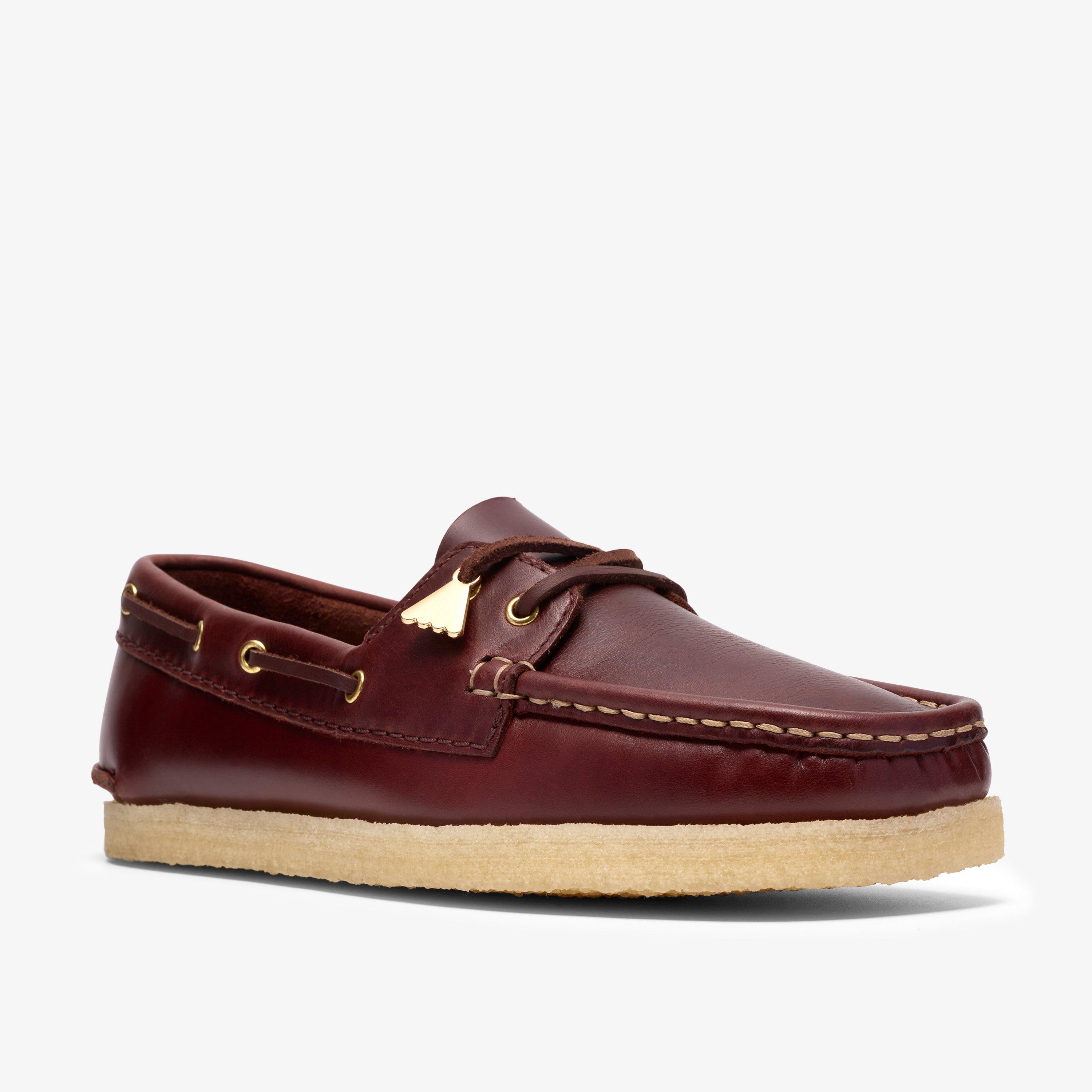 Womens Godney Boat. British Tan Leather Boat Shoes | Clarks