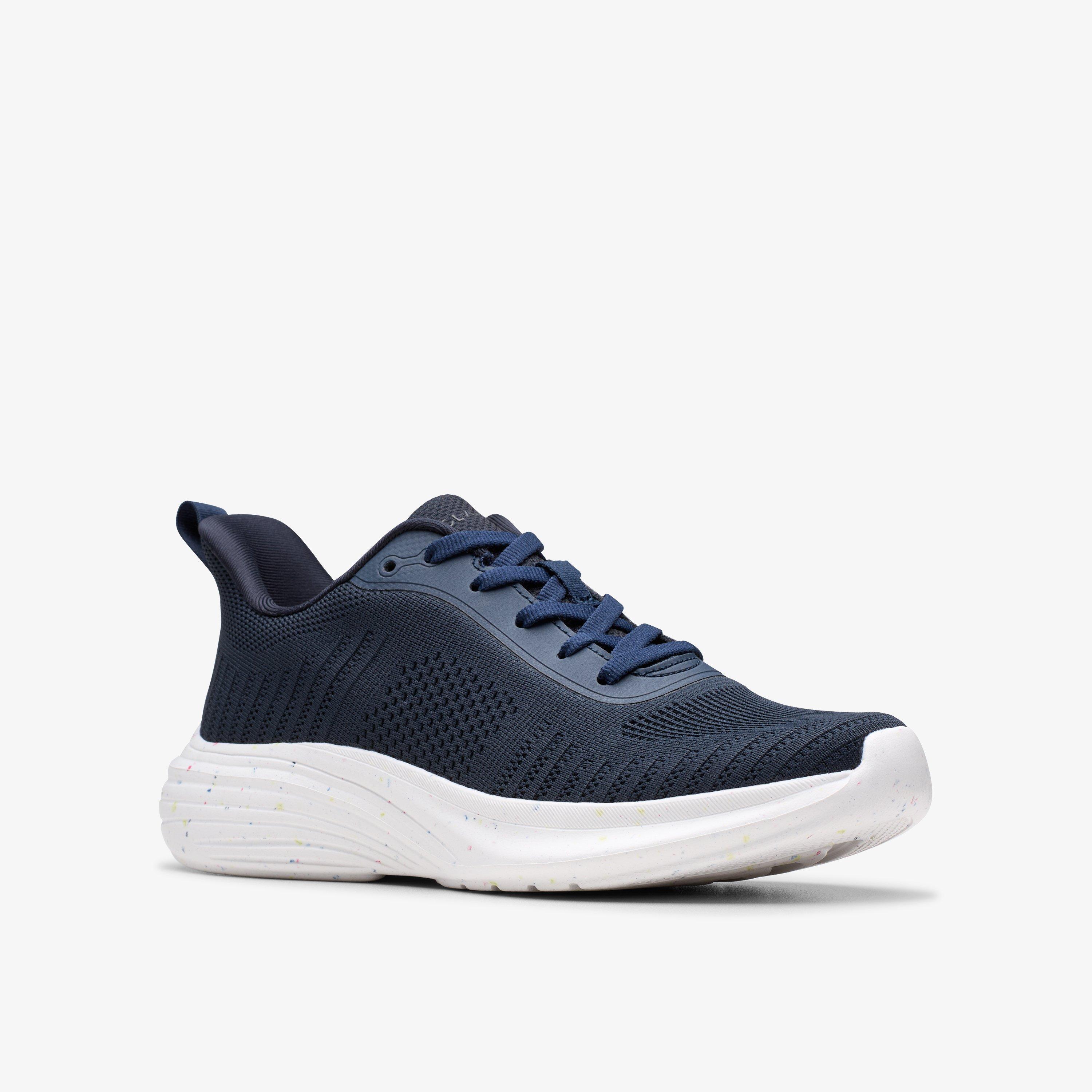 Womens Izza Knit Navy Trainers | Clarks Outlet