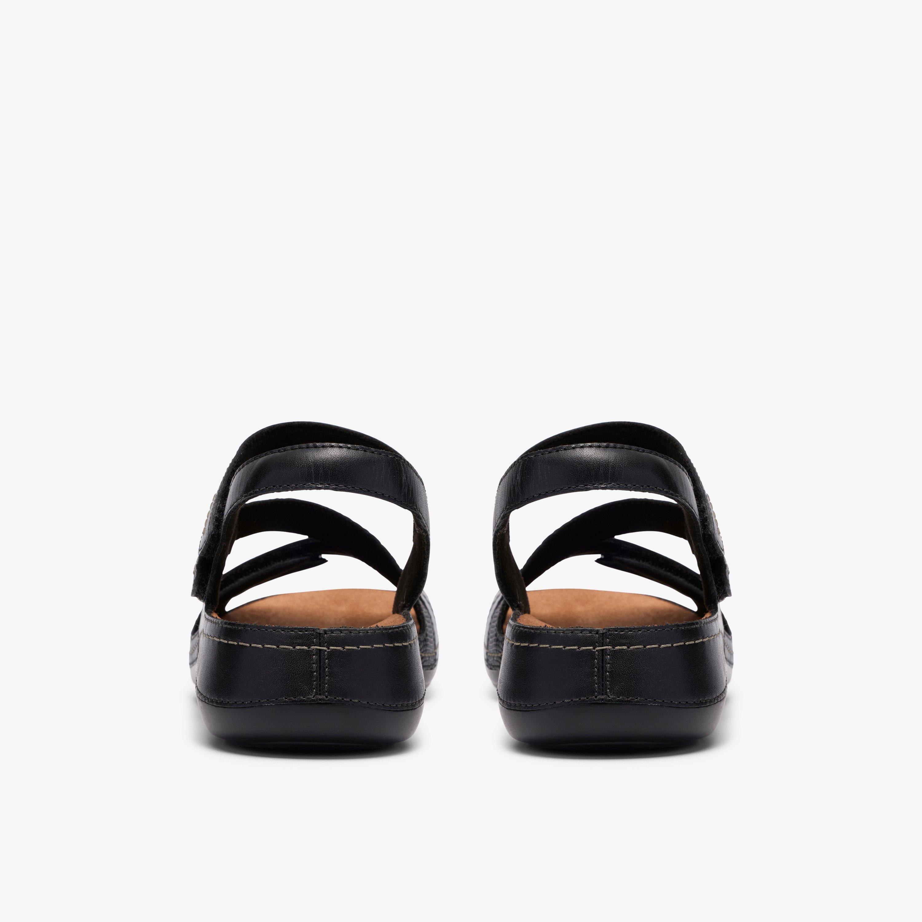 Womens Cecily Mix Black Combination Flat Sandal | Clarks