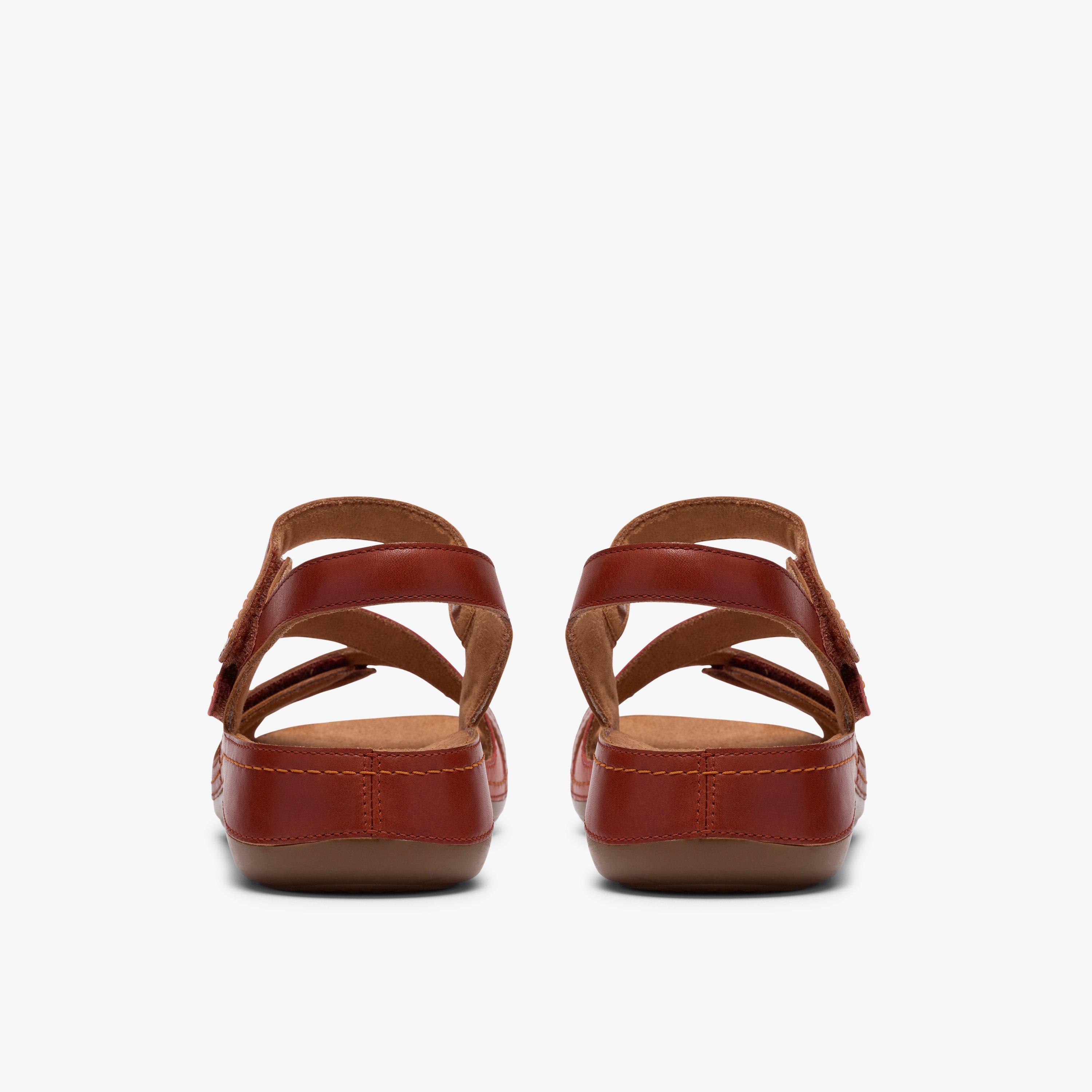 Womens Cecily Mix Burnt Orange Combination Flat sandals | Clarks
