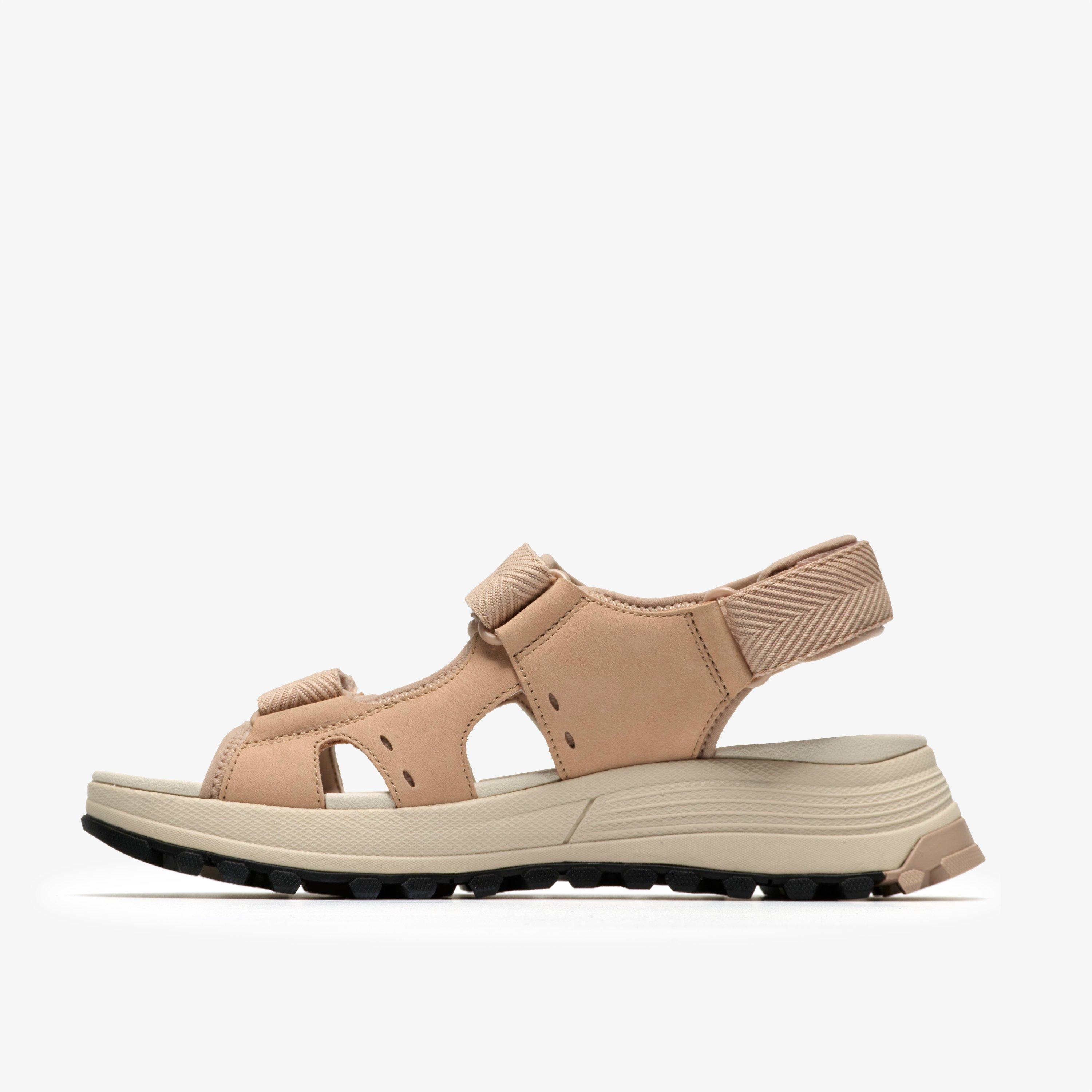 Womens ATL Trek Surf Sand Combination Flat Sandals, ATL | Clarks UK