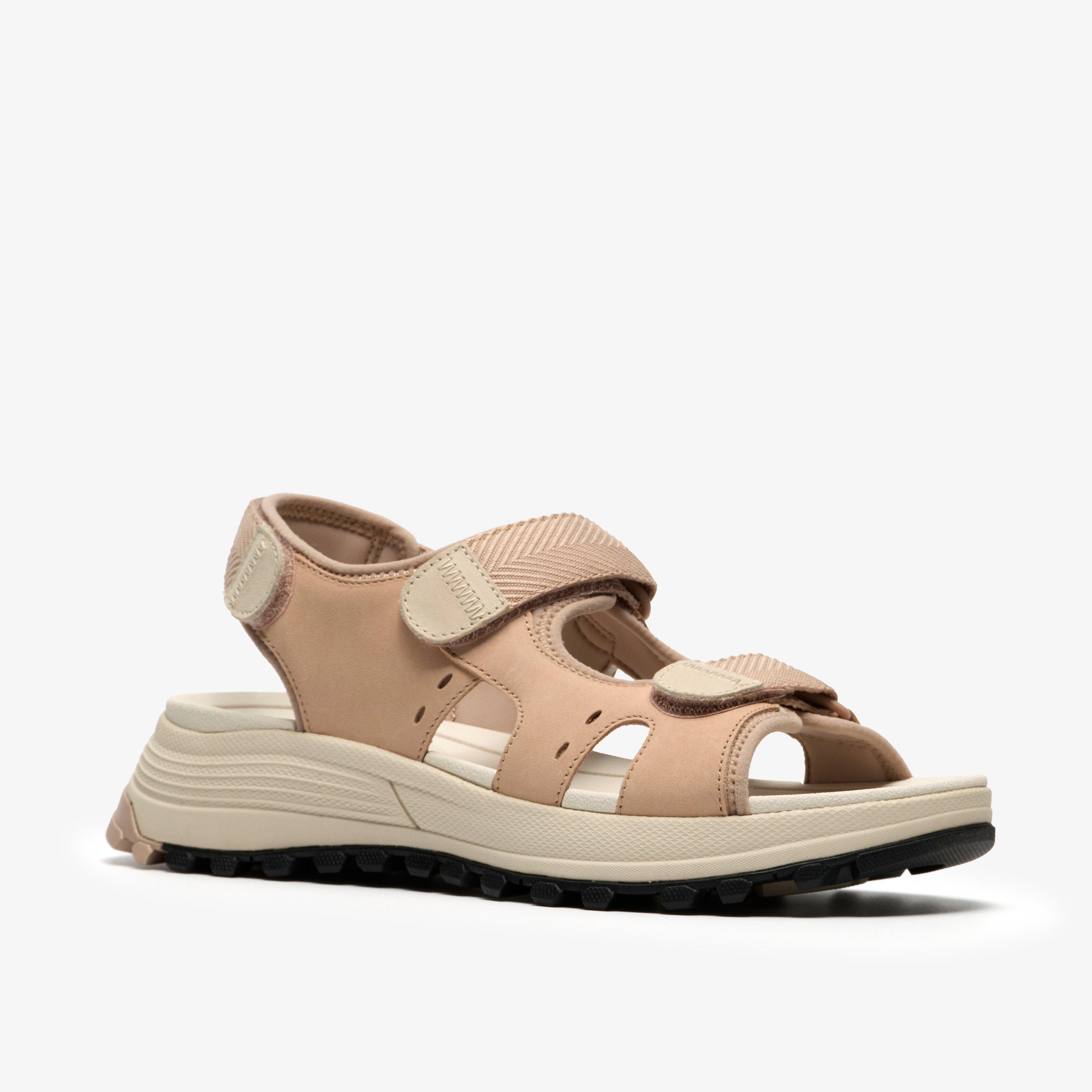 Womens ATL Trek Surf Sand Combination Flat Sandals, ATL | Clarks UK