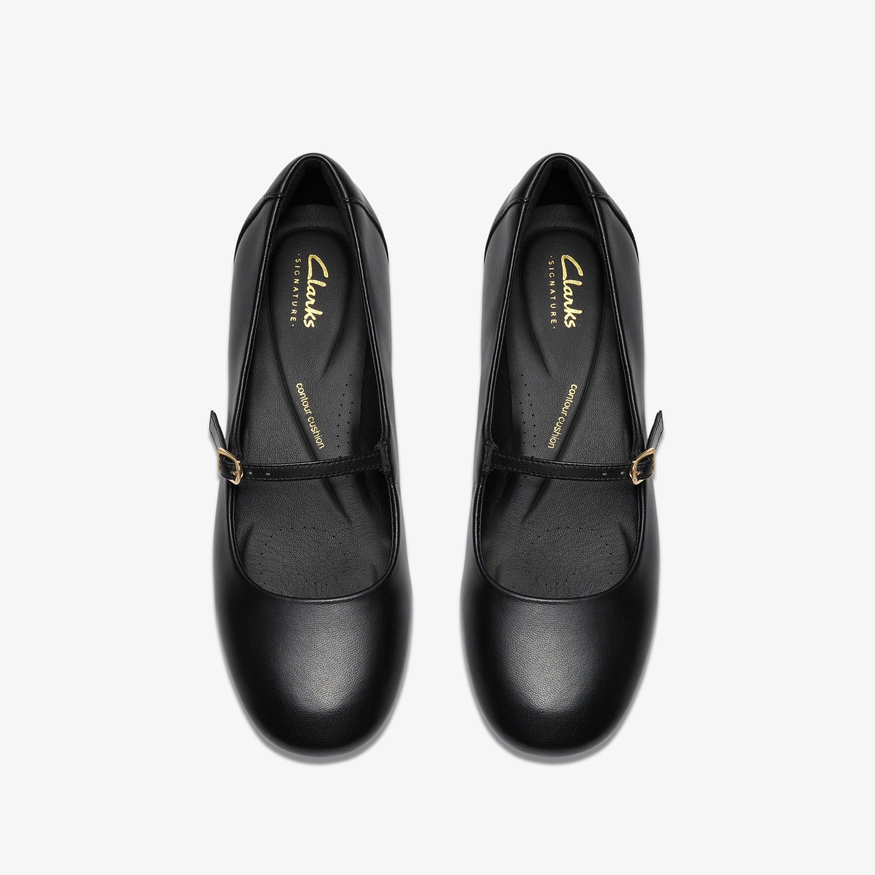 Womens Daiss30 Bar Black Leather Bar Shoes | Clarks