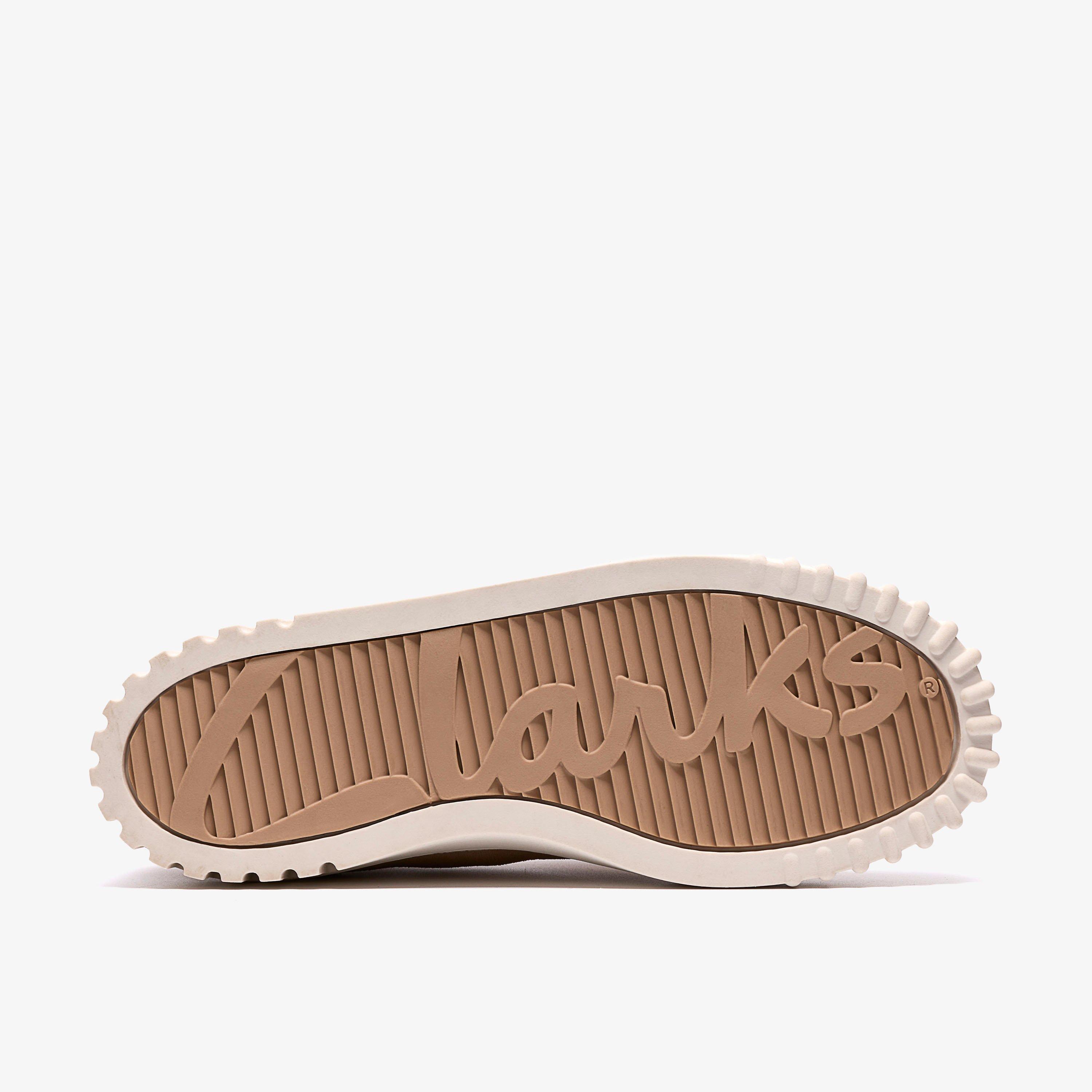 Womens Mayhill Walk Beige Suede Sneakers | Clarks