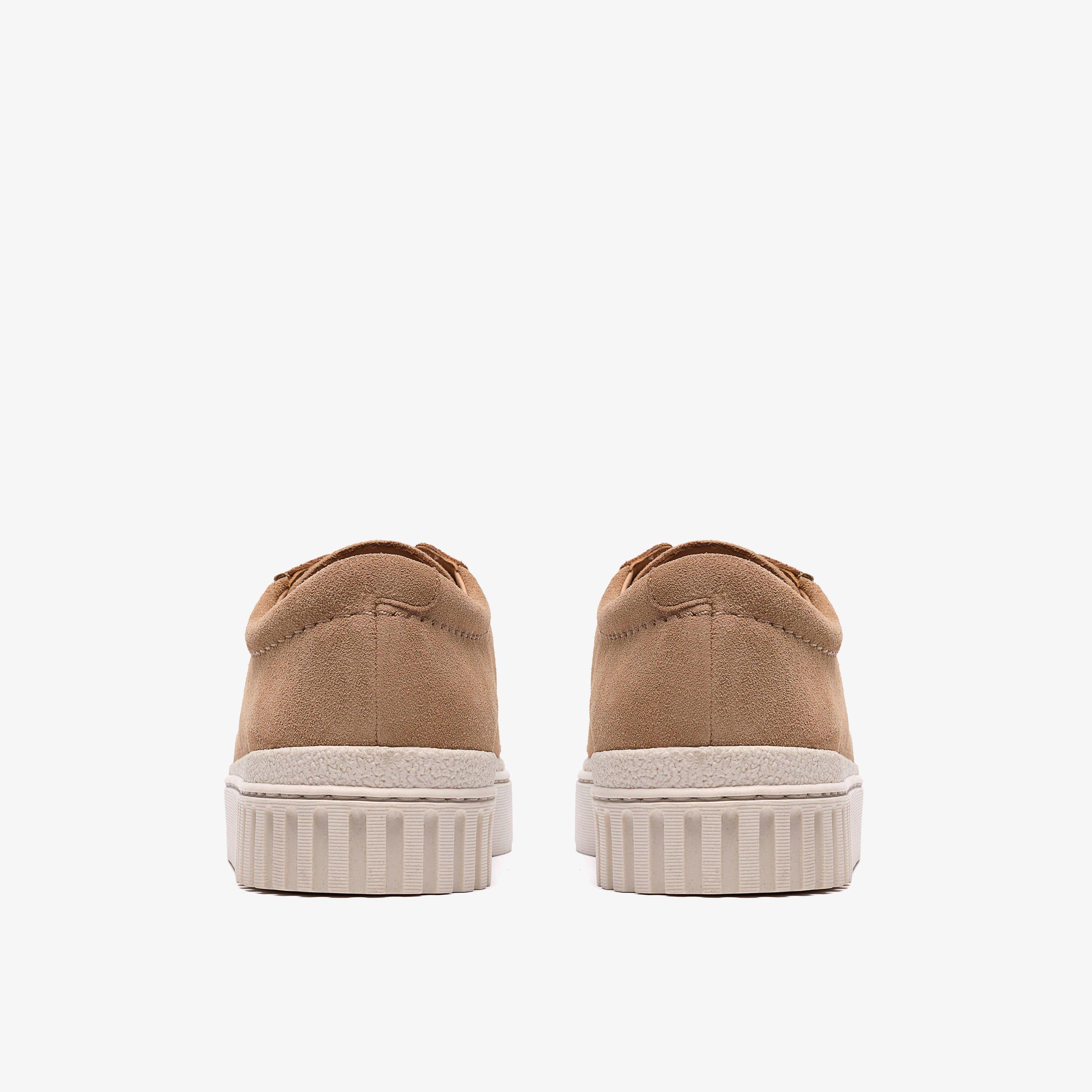 Womens Mayhill Walk Beige Suede Sneakers | Clarks