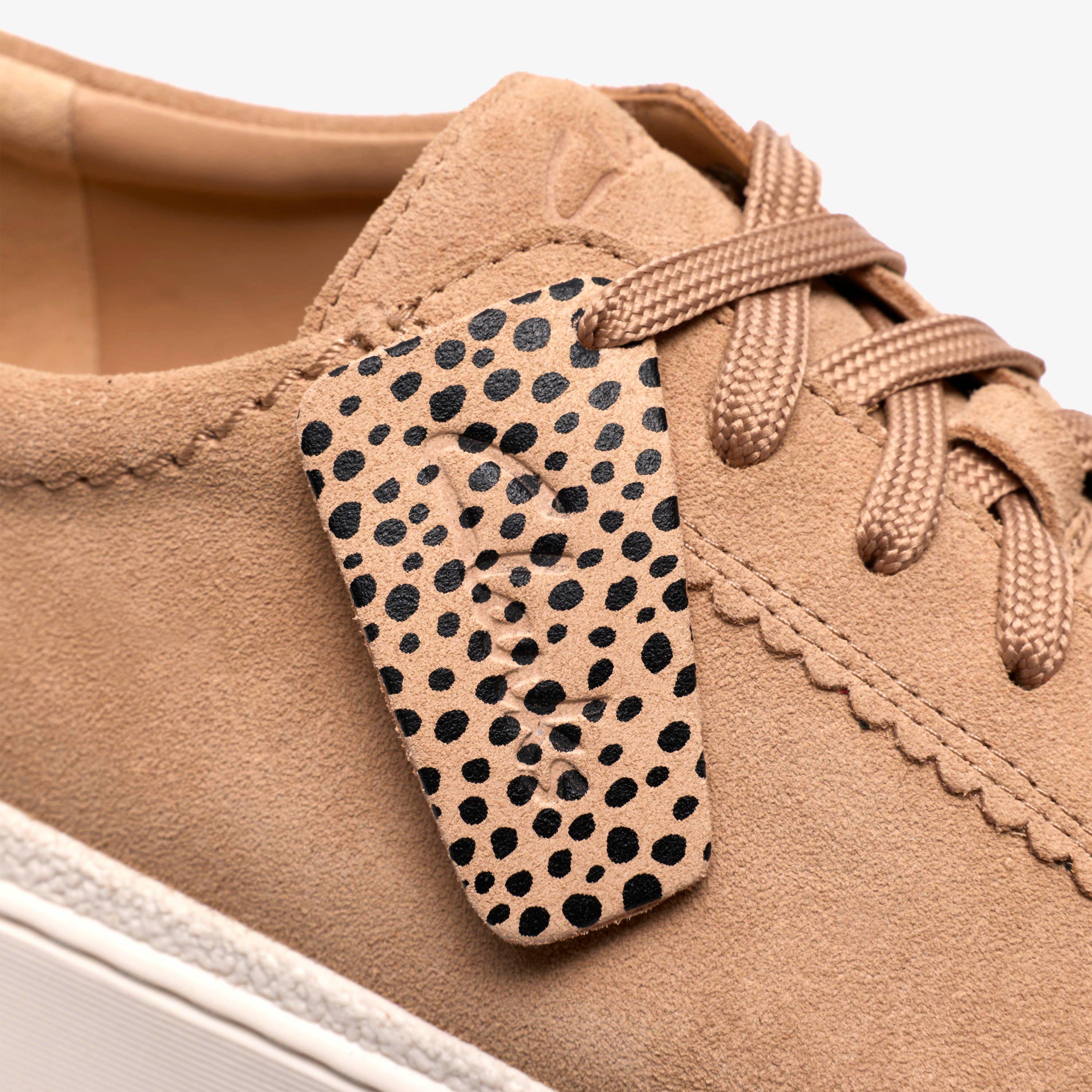 Womens Mayhill Walk Beige Suede Sneakers | Clarks