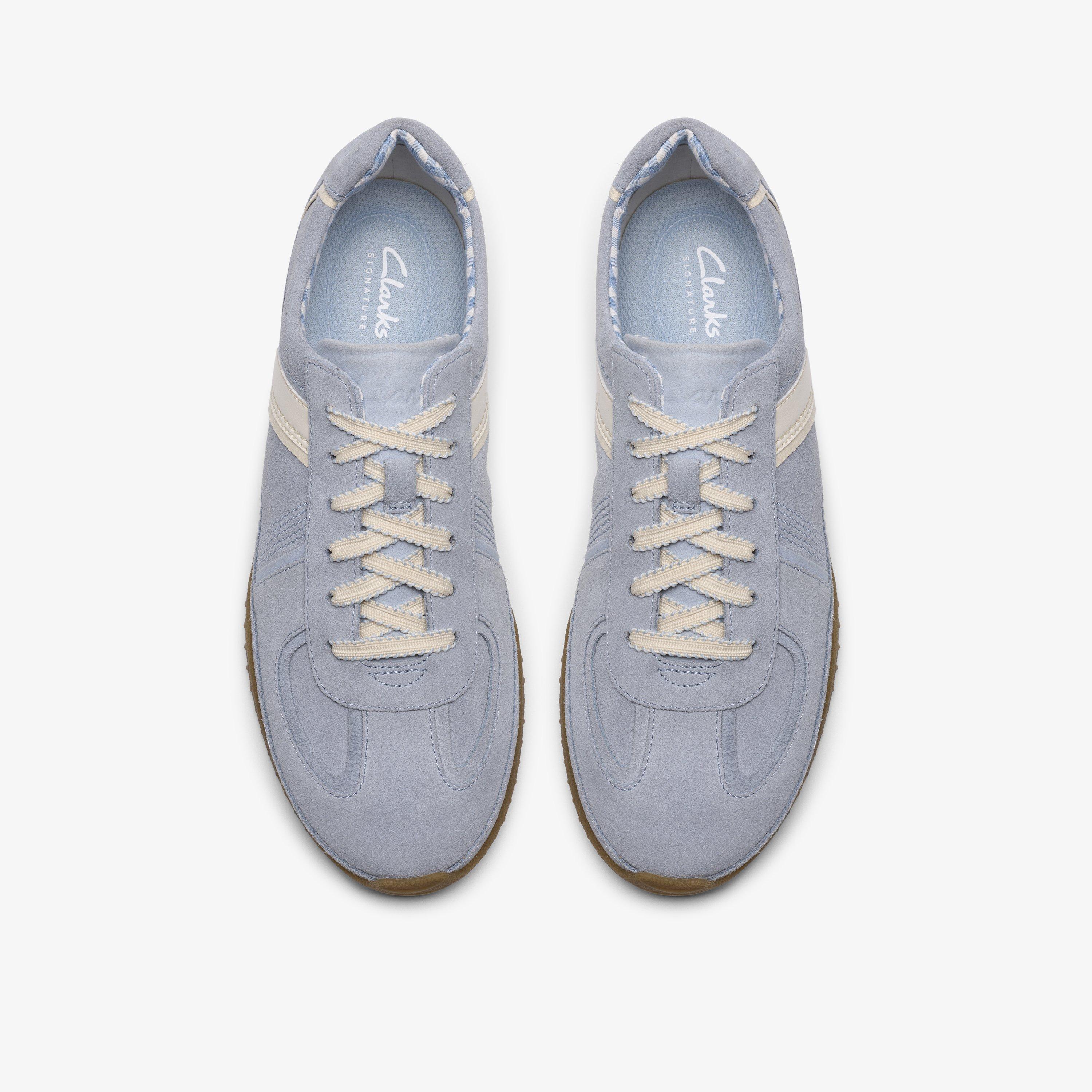 Womens Meridor Lo Light Blue Combination Sneakers | Clarks